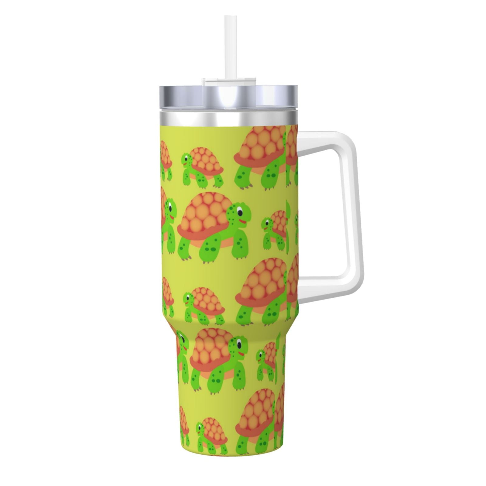 Luyuia Cartoon Turtles 1 Print Stainless Steel 40OZ Ice Bully Cup With ...