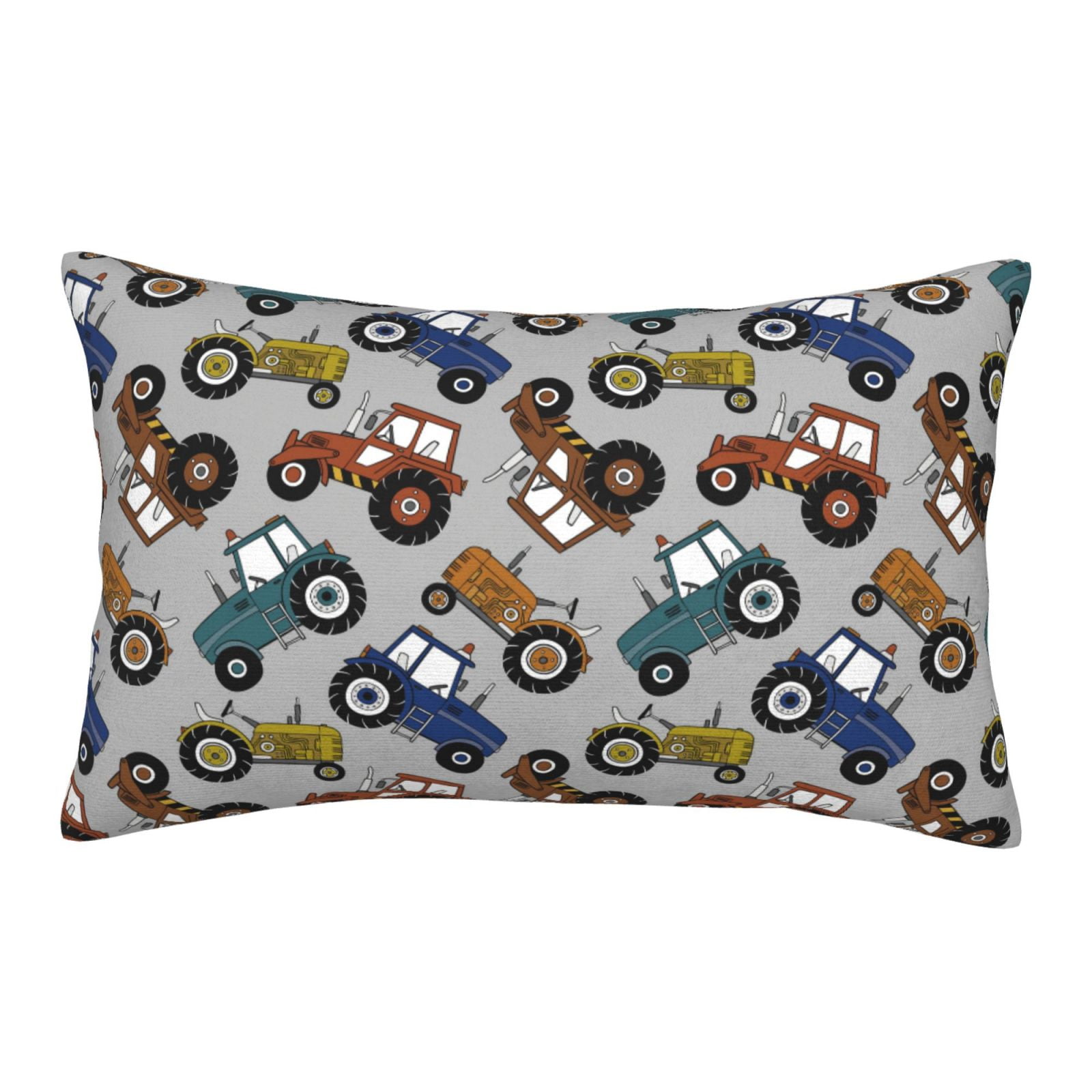 Luyuia Color Tractor Print Double Sided Pillow Case for Bedroom Sofa ...