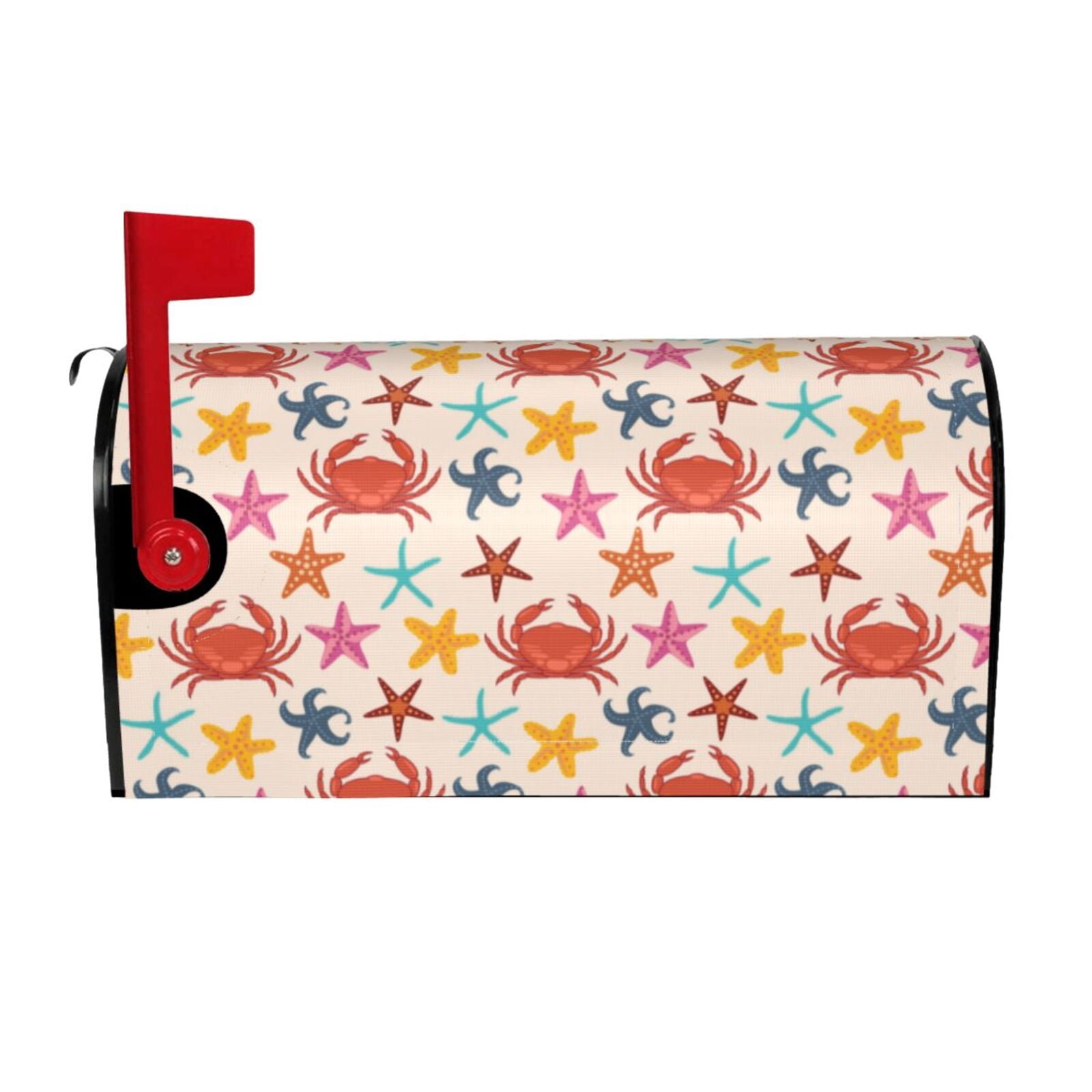 Luyuia Crabs And Seastars Print Magnetic Winter Mailbox Cover ...