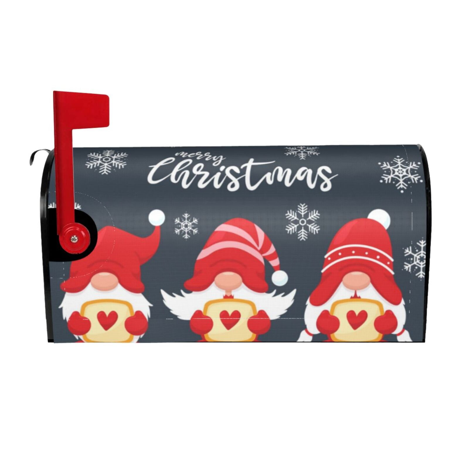 Luyuia Cute Christmas Gnomes (2) Print Magnetic Winter Mailbox Cover ...