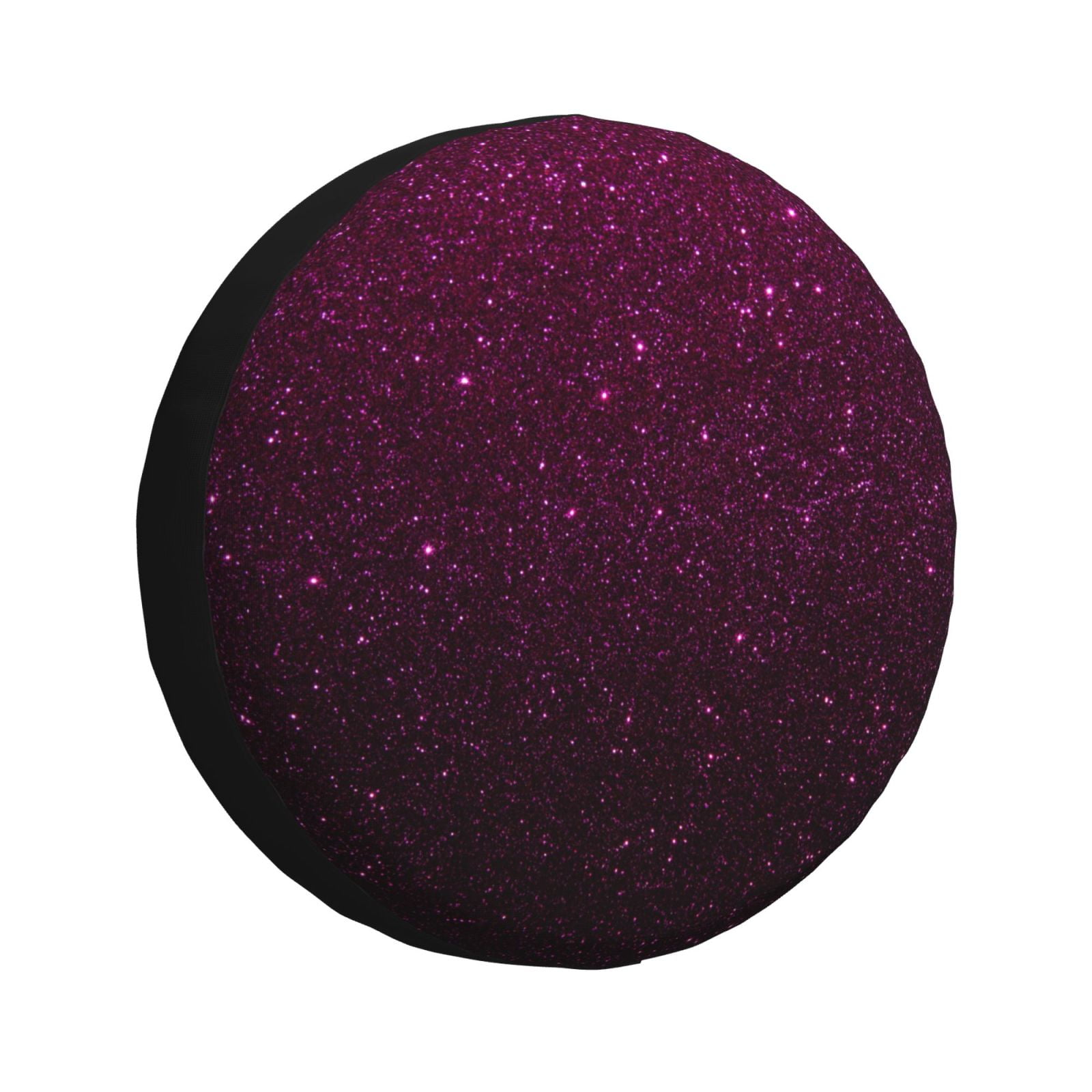 Luyuia Dark Purple Glitter Print Waterproof Leather Tire Cover, Durable ...
