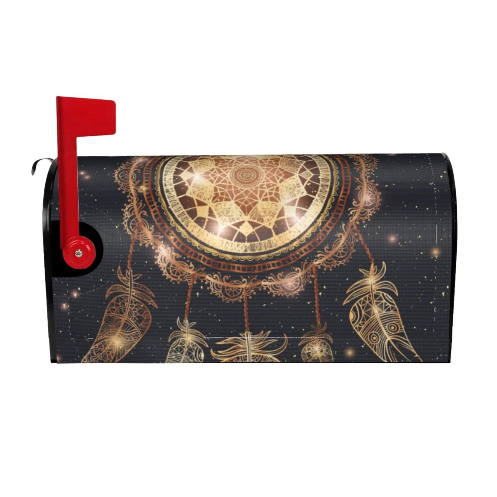 Luyuia Dreamcatcher With Mandala Print Magnetic Winter Mailbox Cover ...