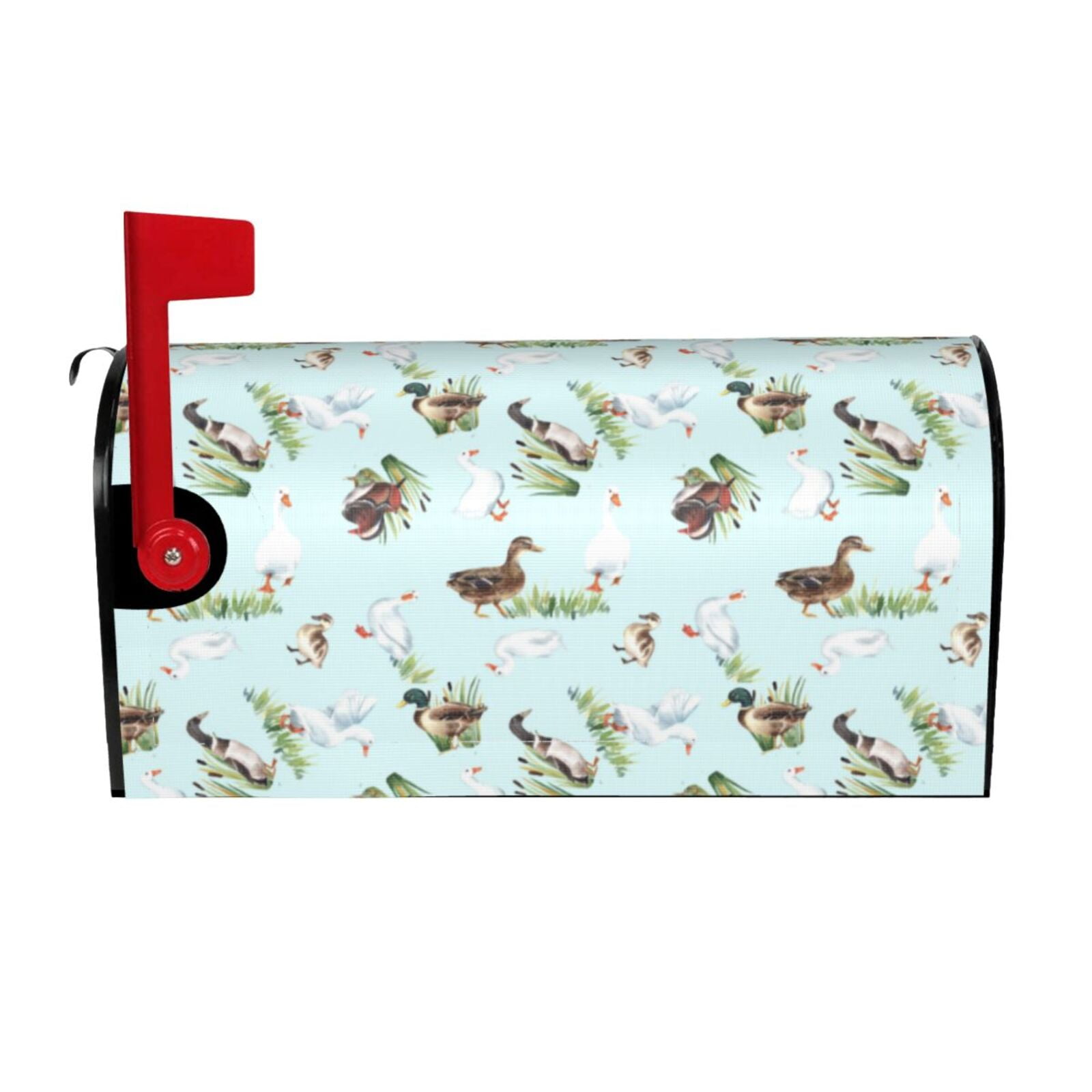 Luyuia Duck Animals Farm Print Magnetic Winter Mailbox Cover ...