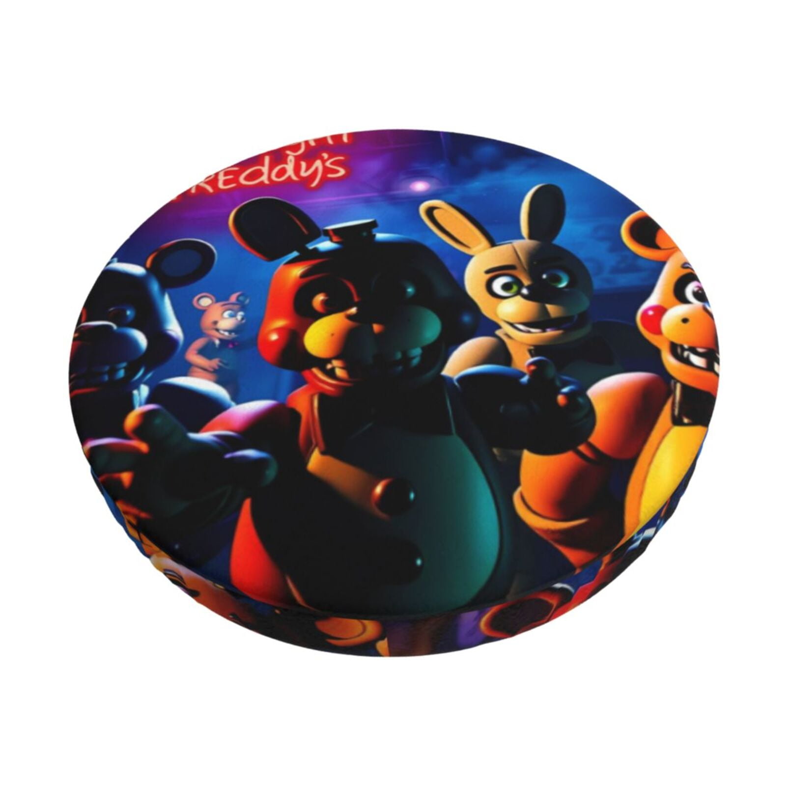 Luyuia Five Nights At Freddy'S Print Bar Stool Cover Cushion, Round ...