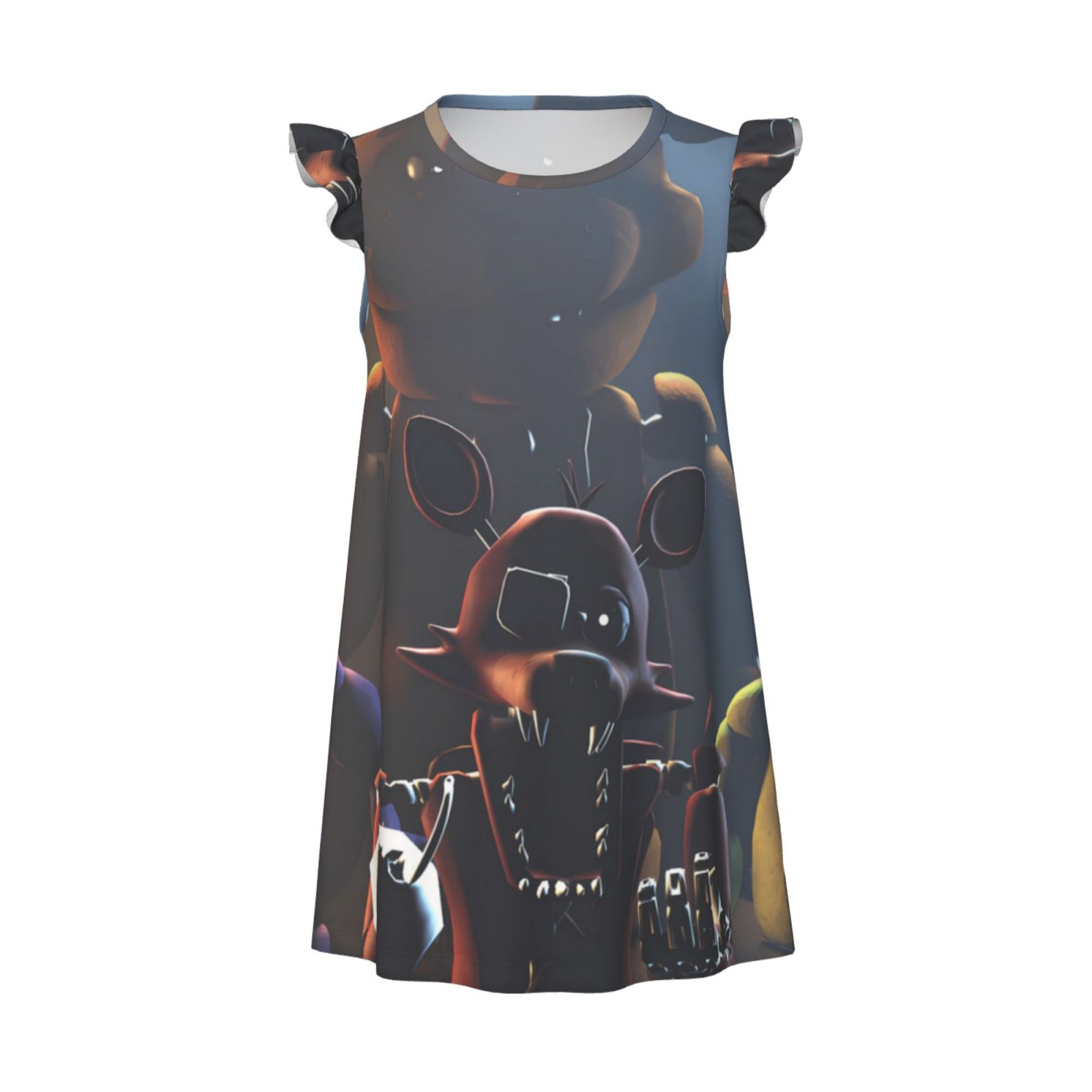 Luyuia Five Nights At Freddy'S Print Girls' Princess Nightgown, Flutter ...