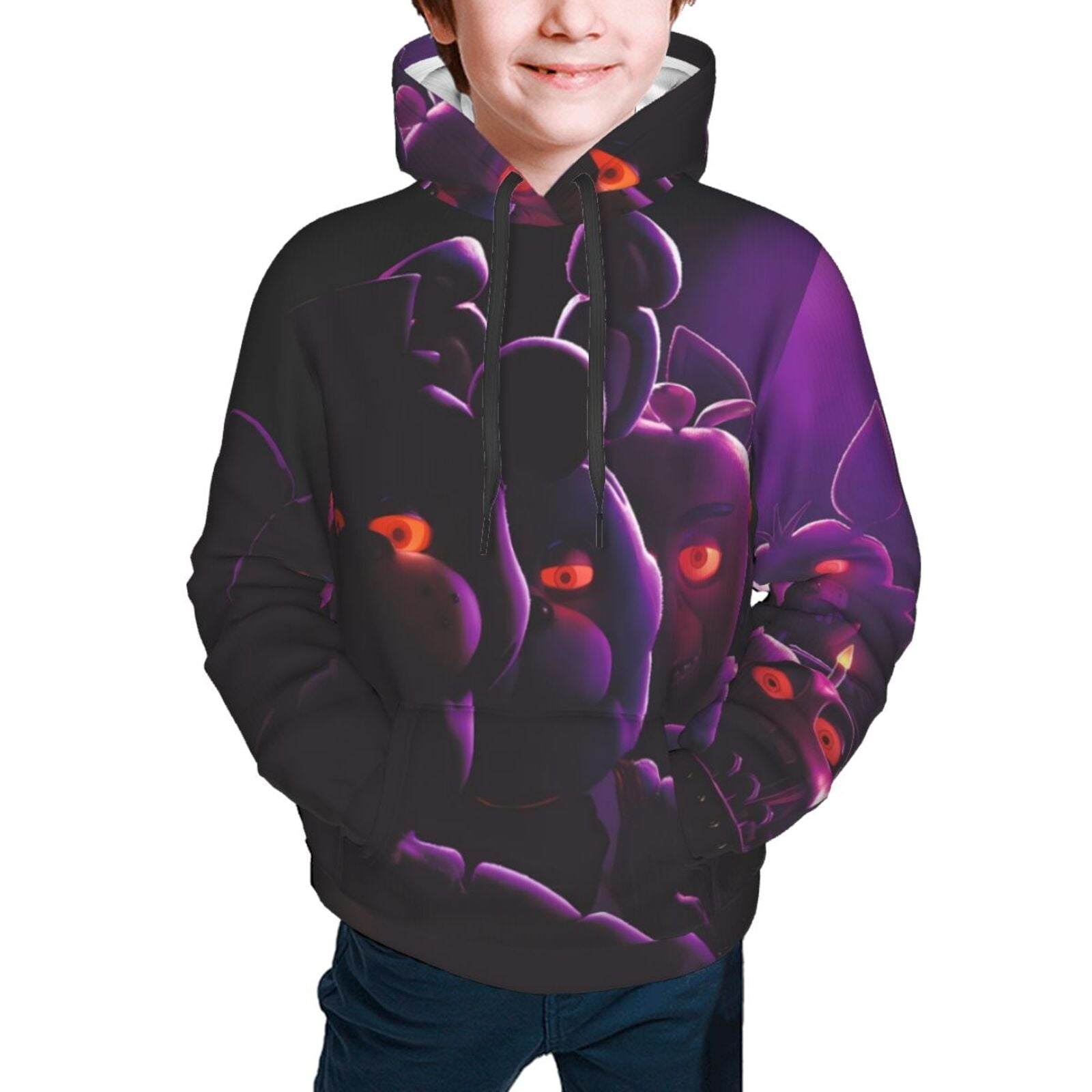 Luyuia Five Nights At Freddy'S Print Quality Kids Hooded Pullover ...