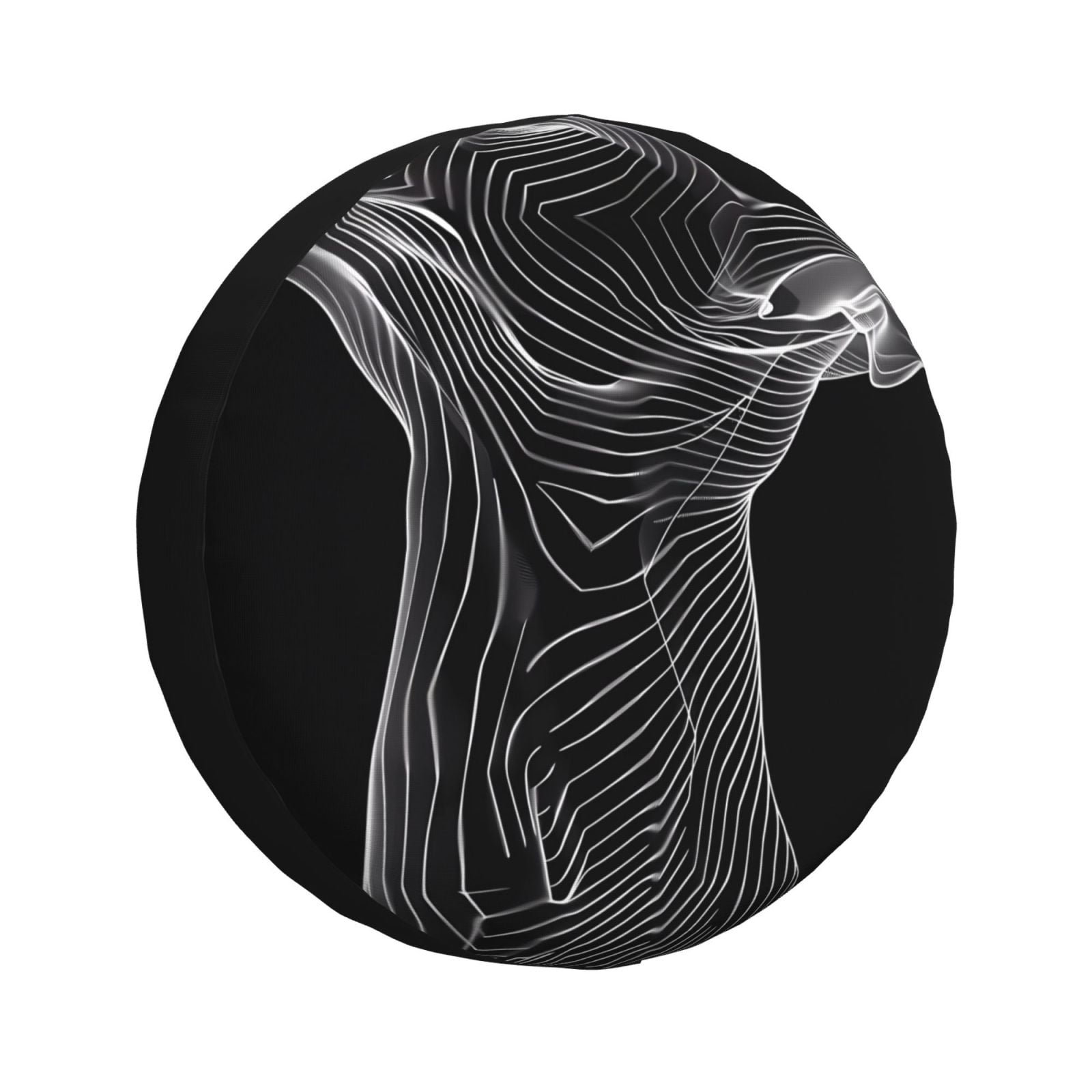 Luyuia Geometric Lines Dog Art Print Waterproof Leather Tire Cover ...