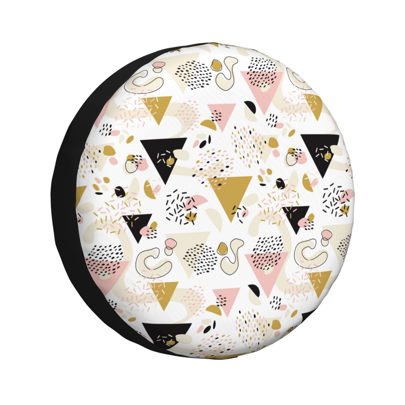 Luyuia Geometric Triangle Print Waterproof Leather Tire Cover, Durable ...