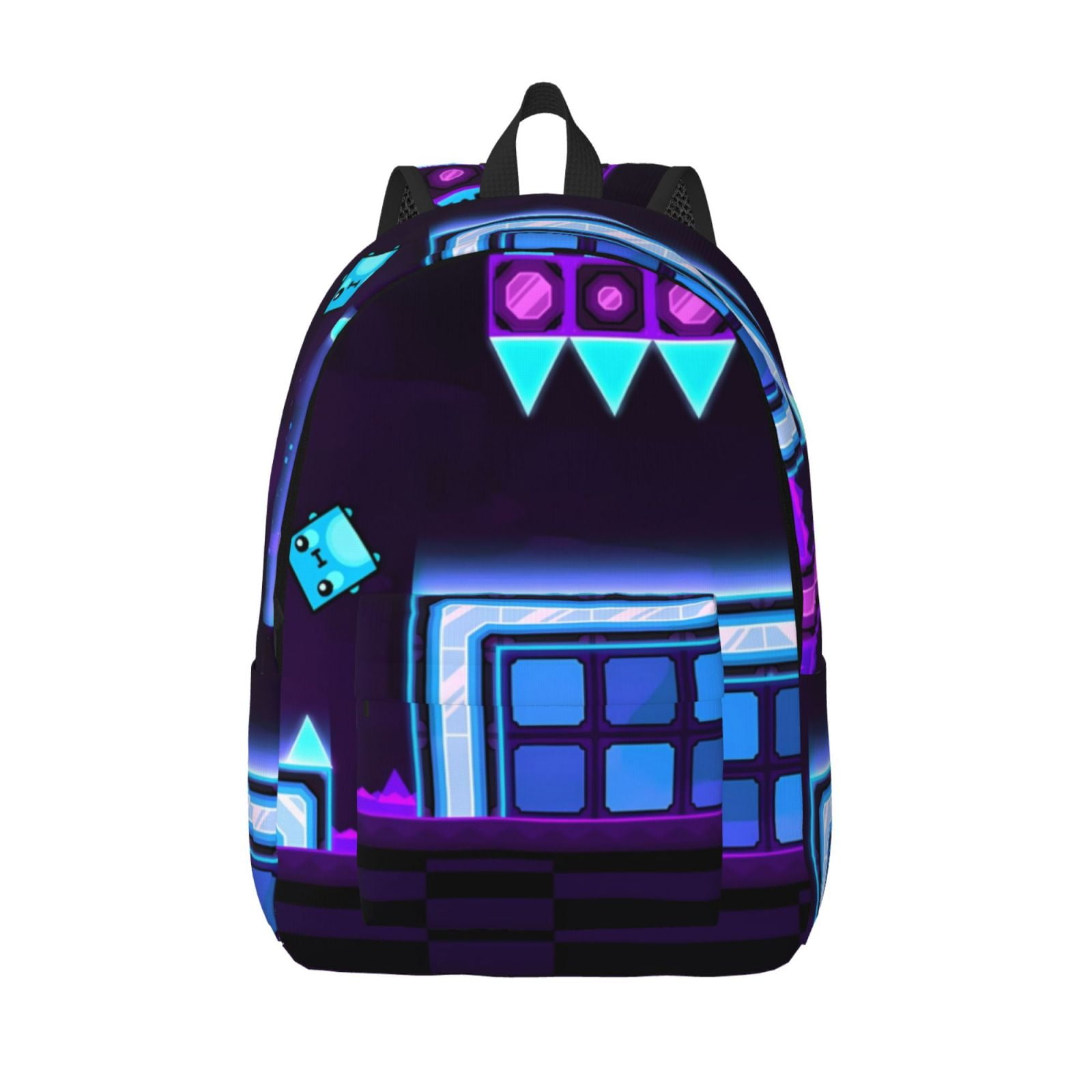Luyuia Geometry Dash Print Unisex Laptop Backpack with Adjustable ...