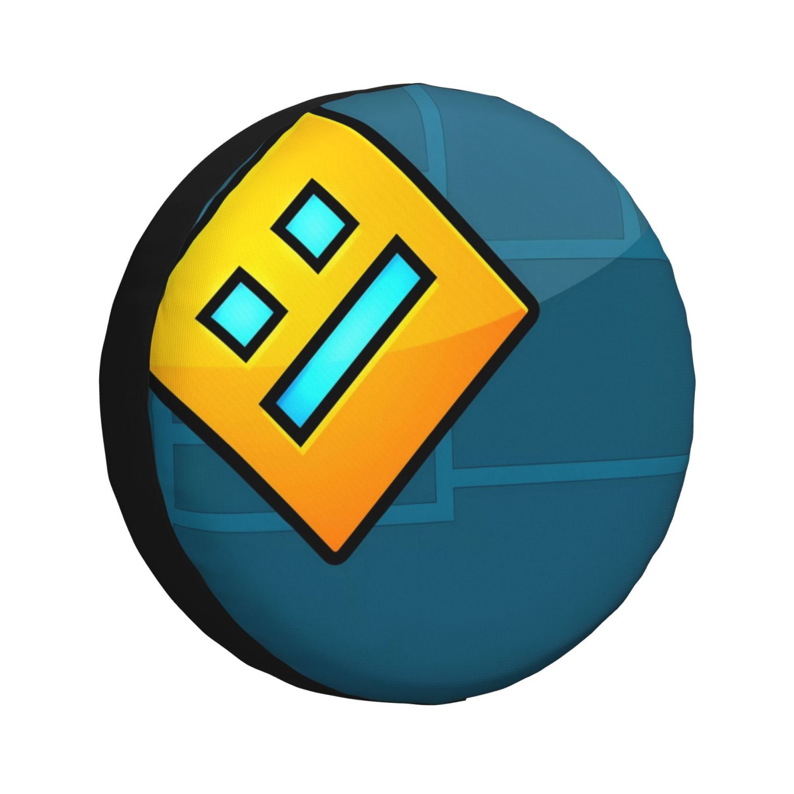 Luyuia Geometry Dash Print Waterproof Leather Tire Cover, Durable Wheel ...