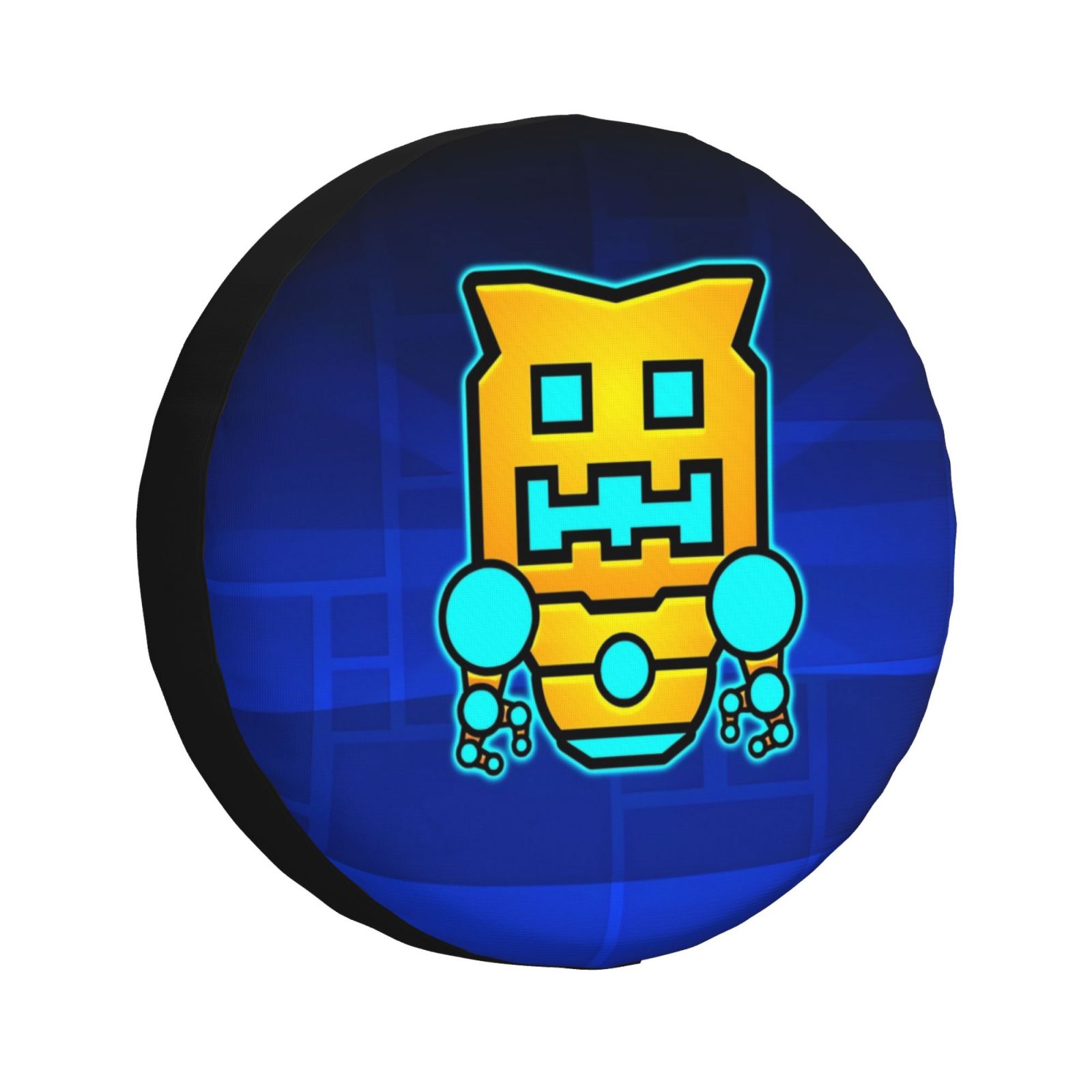 Luyuia Geometry Dash Print Waterproof Leather Tire Cover, Durable Wheel ...