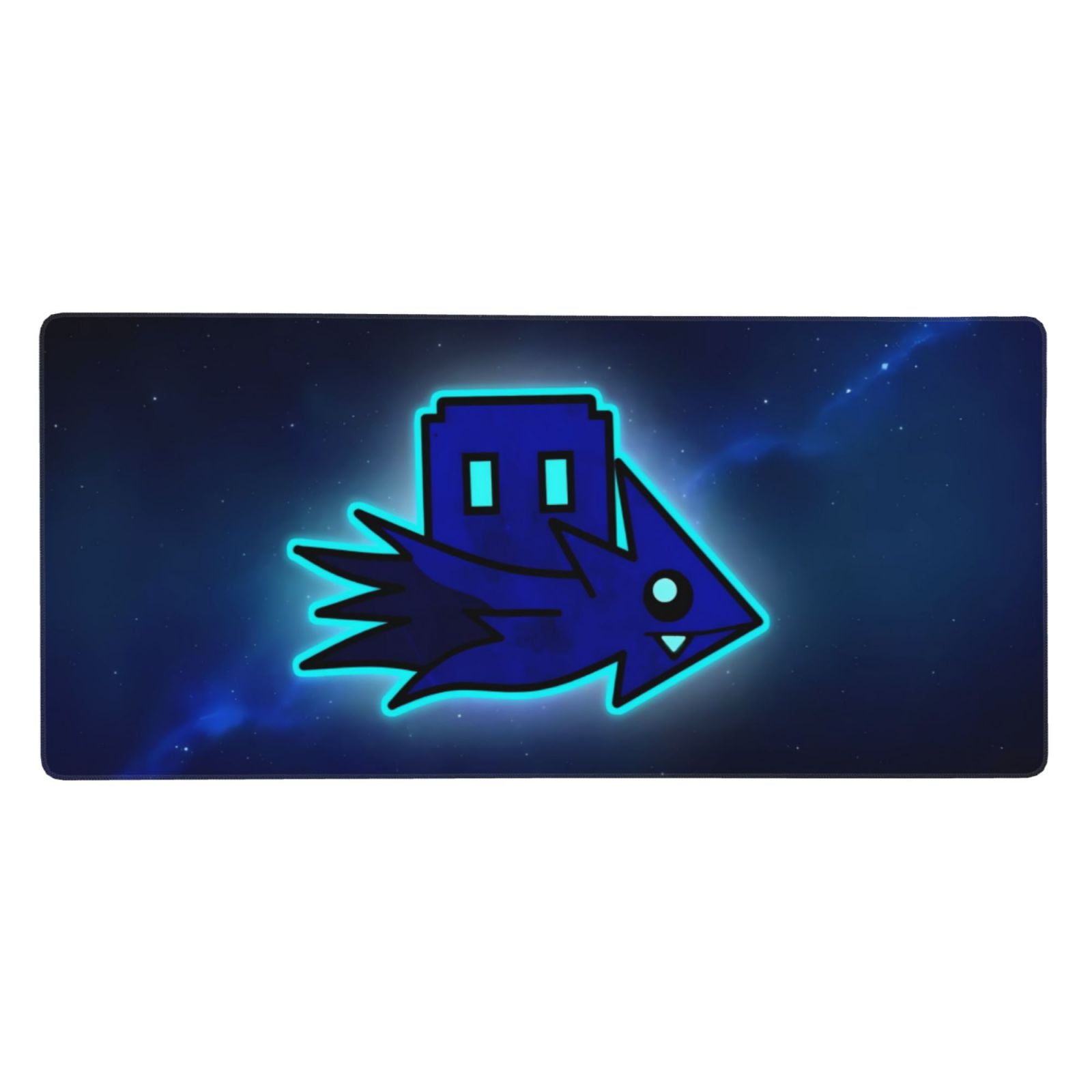 Luyuia Geometry Dash Printed Rubber Keyboard and Mouse Pad, 16x35.5in ...