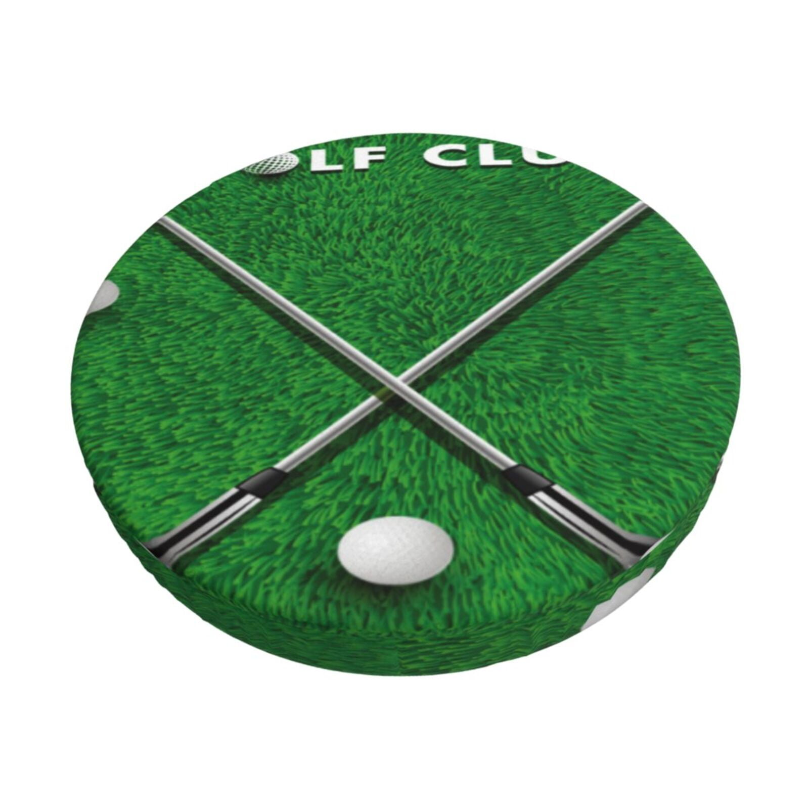 Luyuia Golf Sport Club Print Bar Stool Cover Cushion, Round Seat ...