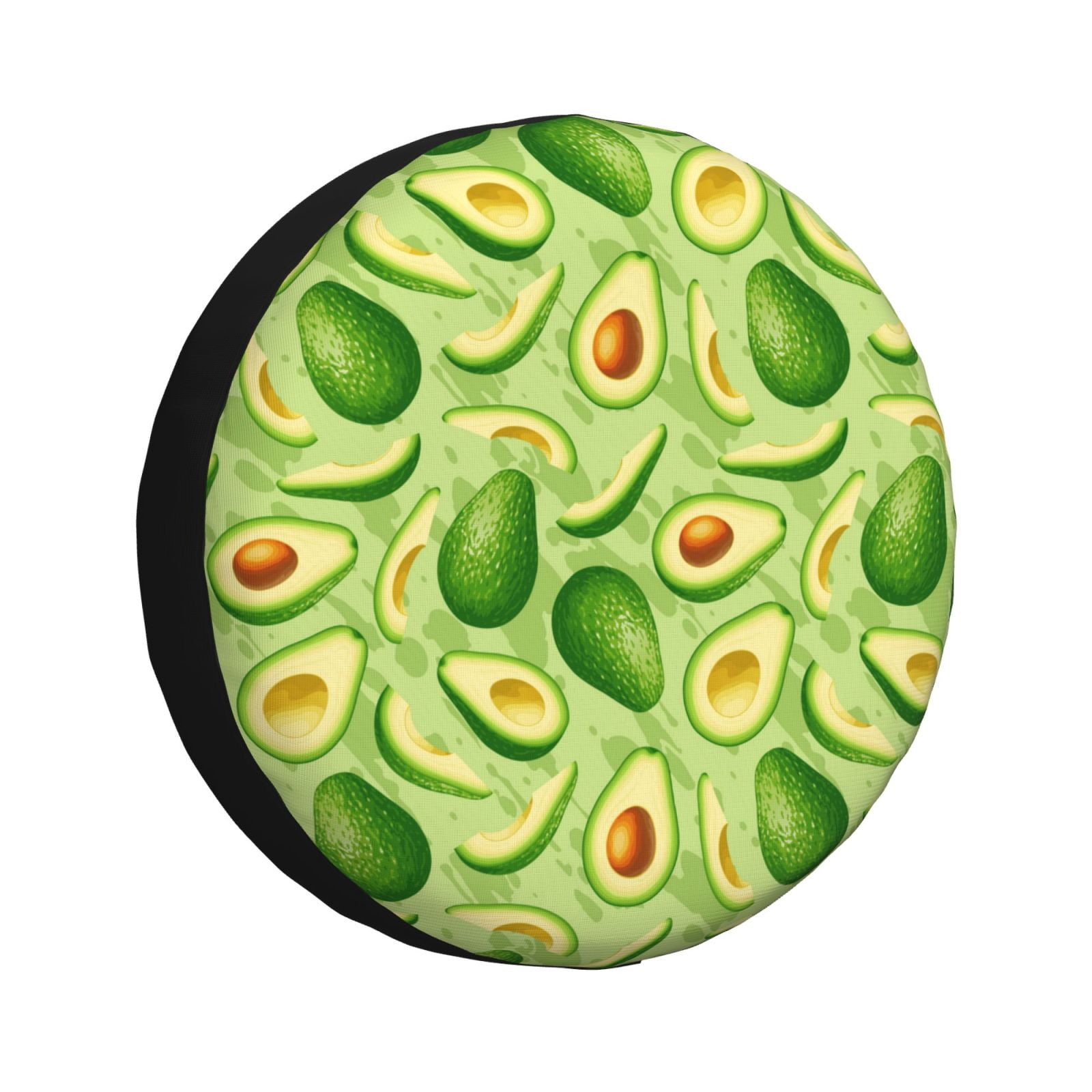 Luyuia Green Avocado Print Waterproof Leather Tire Cover, Durable Wheel Protector for Jeep ...