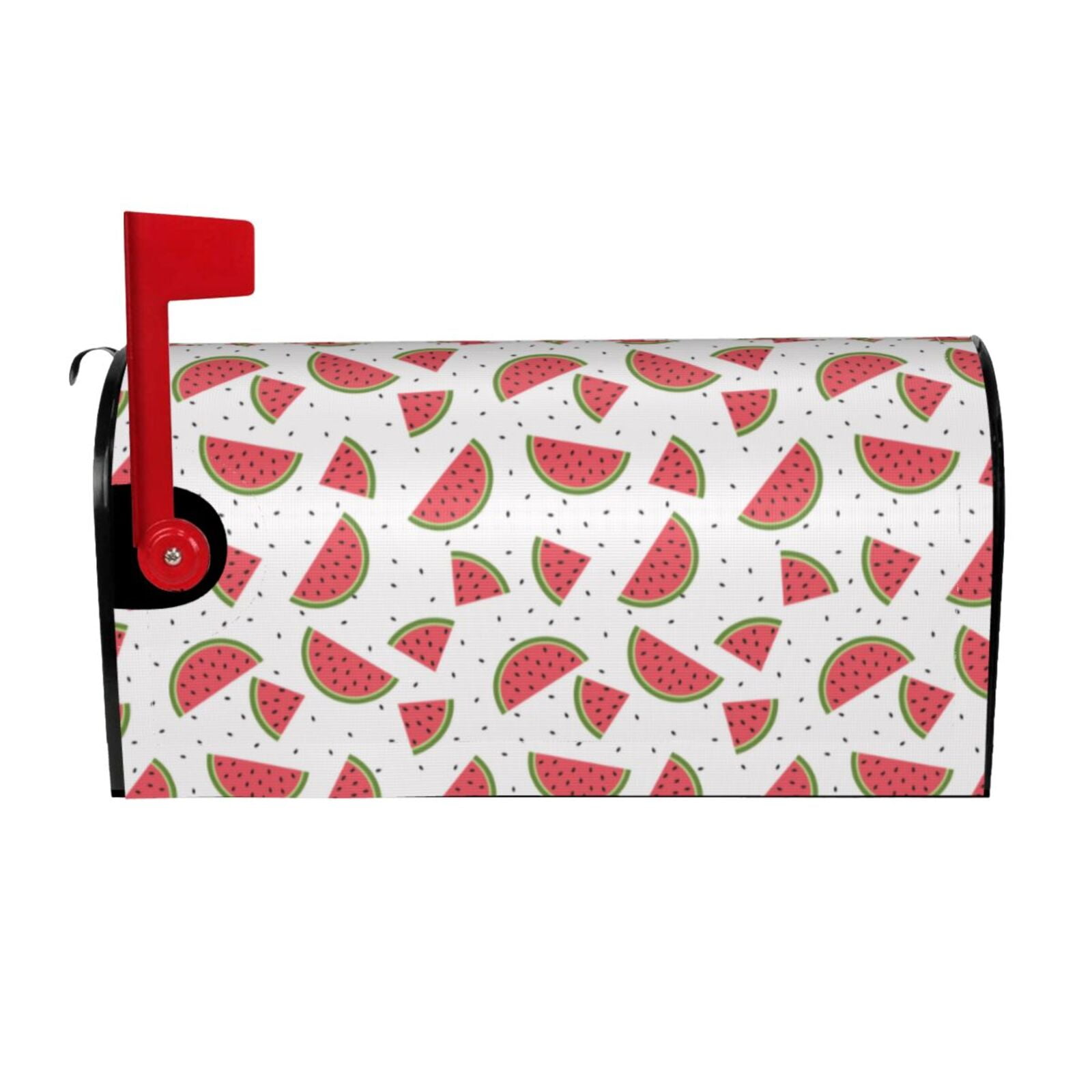 Luyuia Hand Drawn Watermelon Print Magnetic Winter Mailbox Cover ...