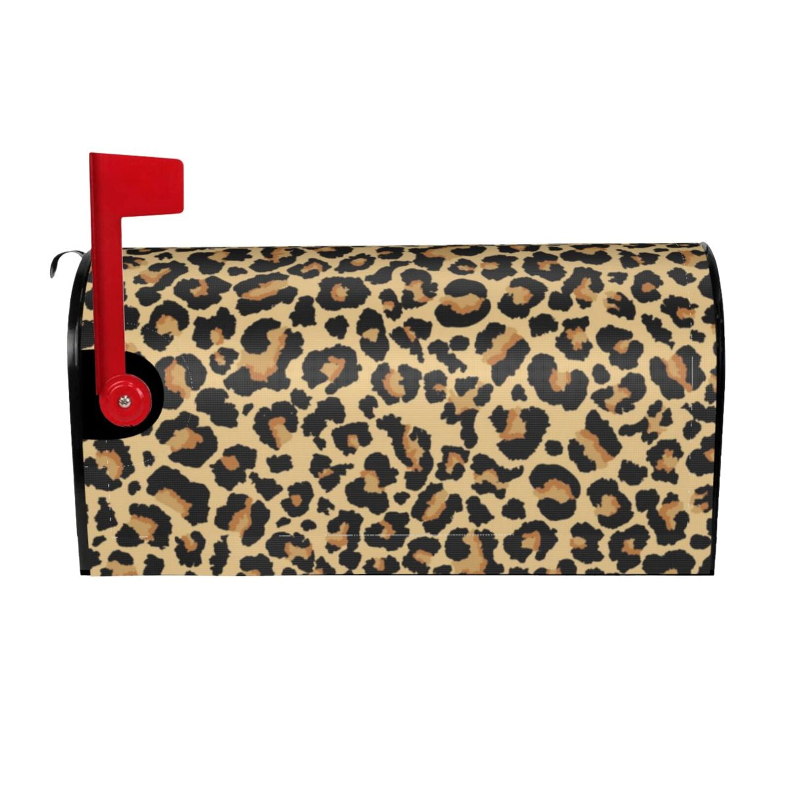 Luyuia Leopard Print Print Magnetic Winter Mailbox Cover, Decorative ...