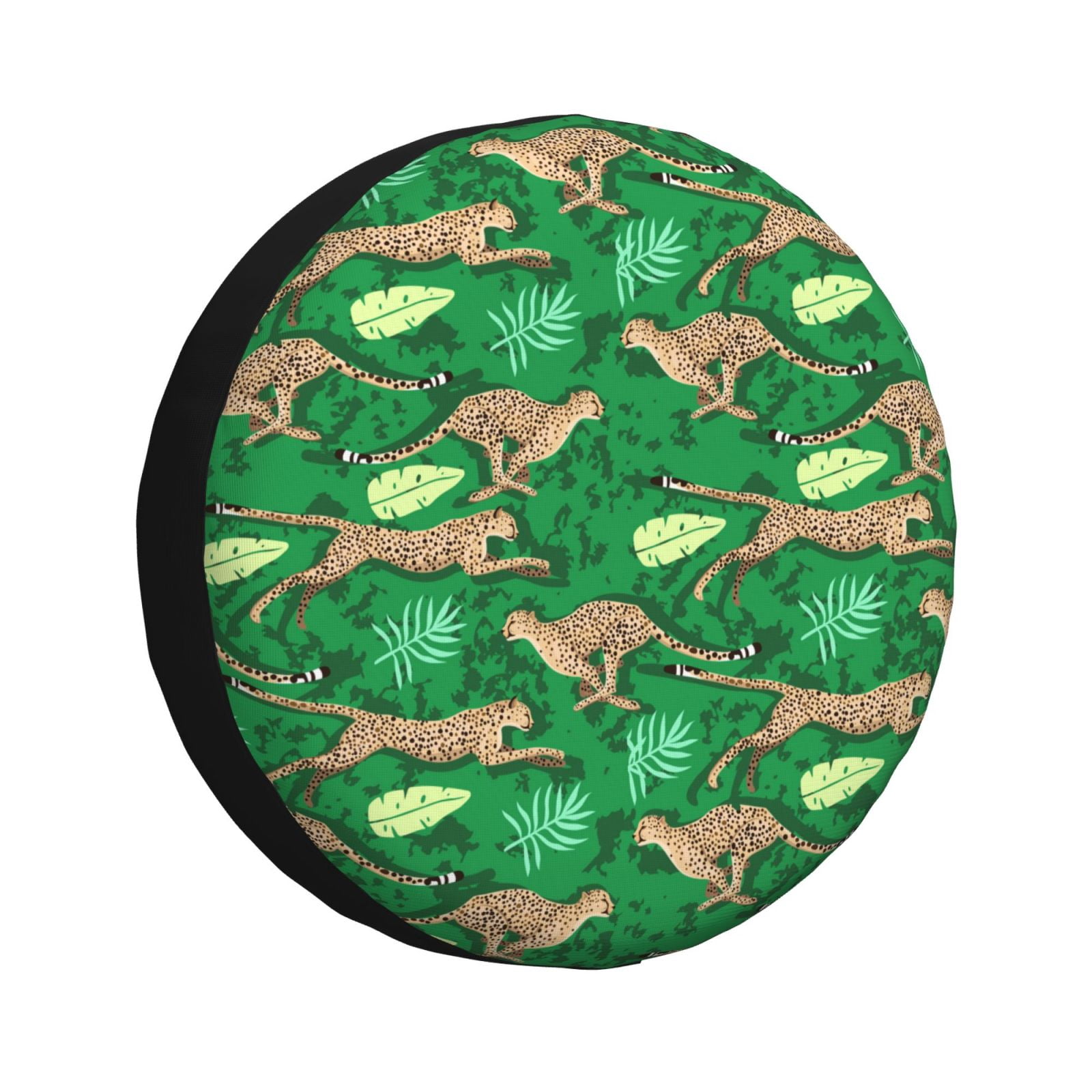Luyuia Leopard Print Print Waterproof Leather Tire Cover, Durable Wheel ...