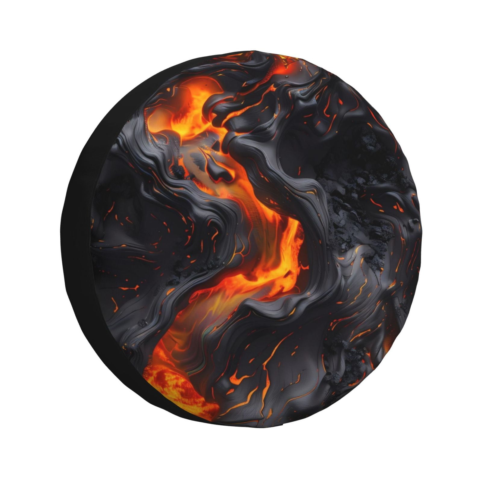 Luyuia Molten Lava Abstract Flow Print Waterproof Leather Tire Cover ...
