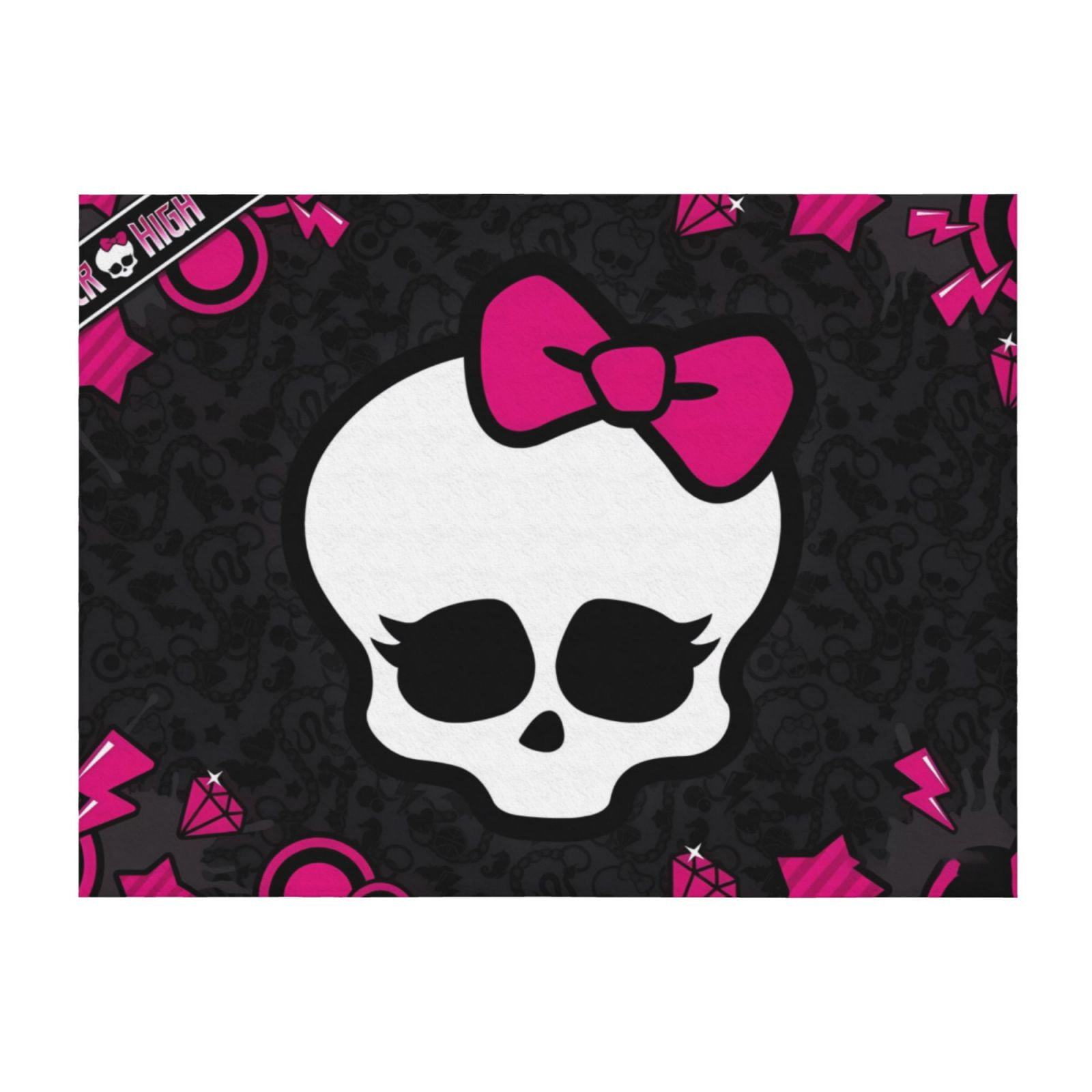 Luyuia Monster High Print Super Soft Reversible Throw Blanket, Cotton ...