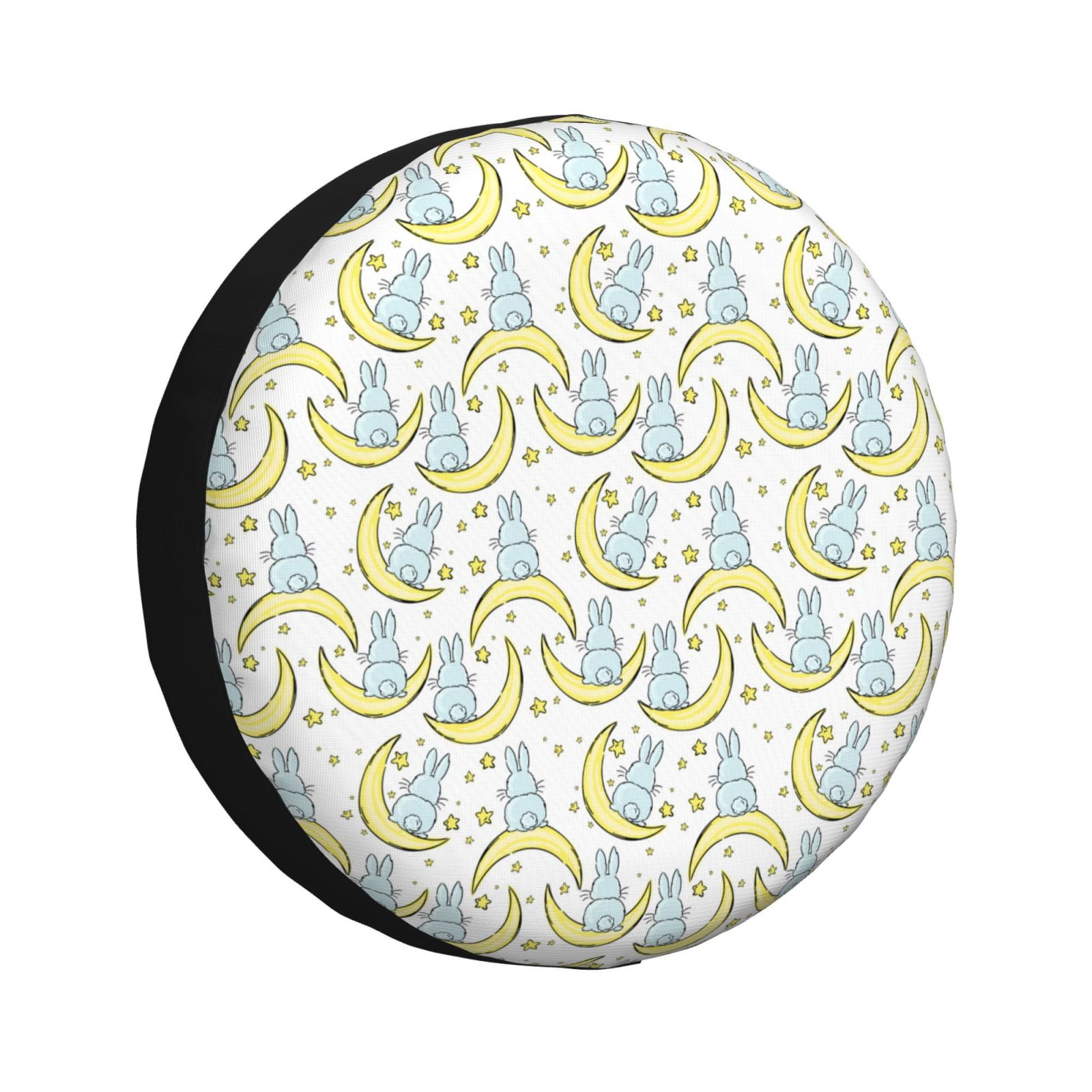 Luyuia Moon And Rabbit Print Waterproof Leather Tire Cover, Durable ...