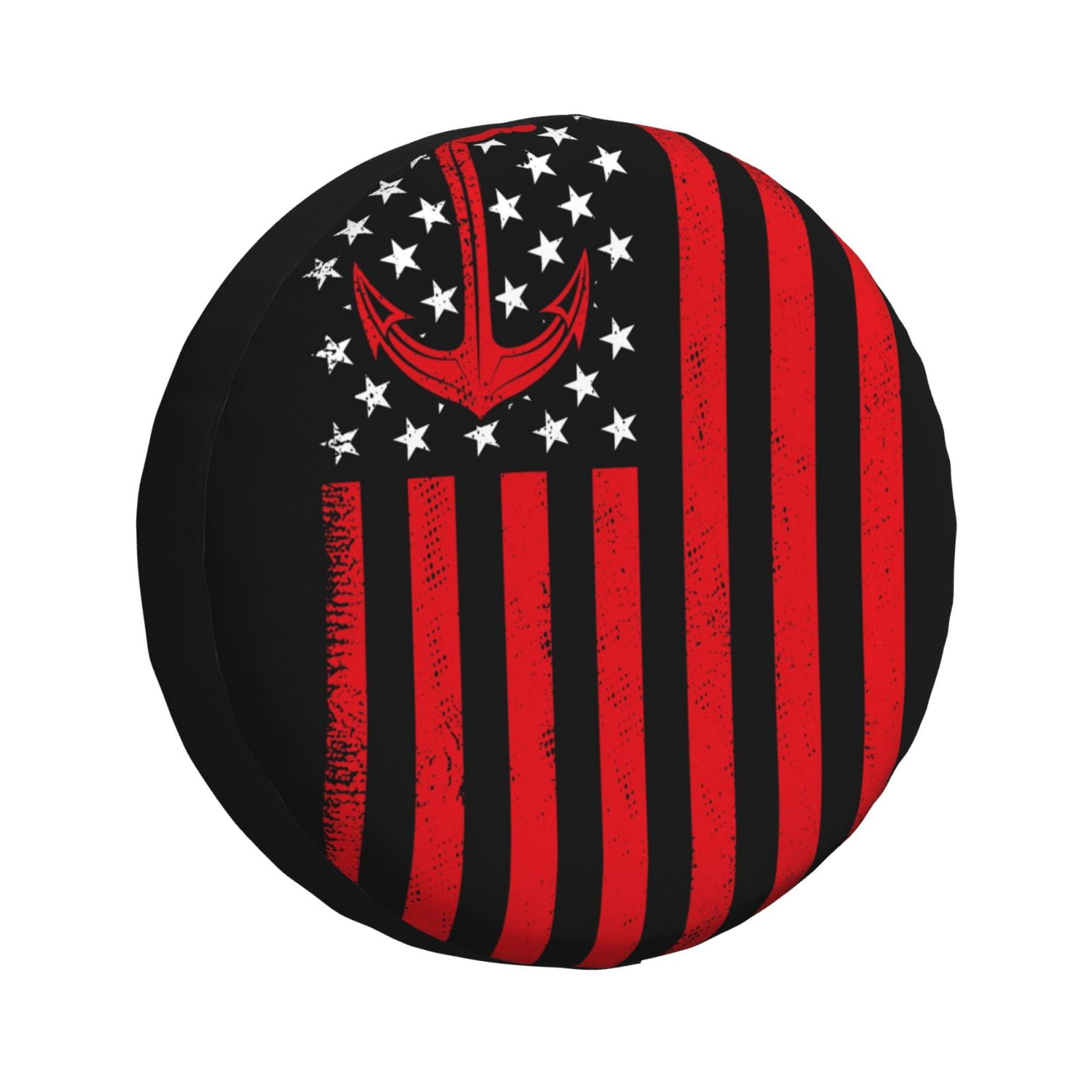 Luyuia Nautical American Flag Print Waterproof Leather Tire Cover ...