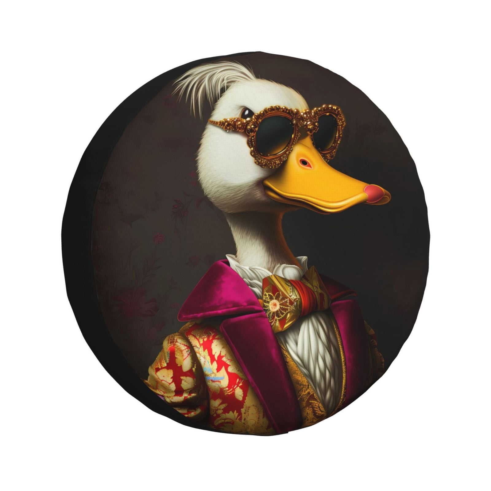 Luyuia Noble Style Duck Print Waterproof Leather Tire Cover, Durable ...