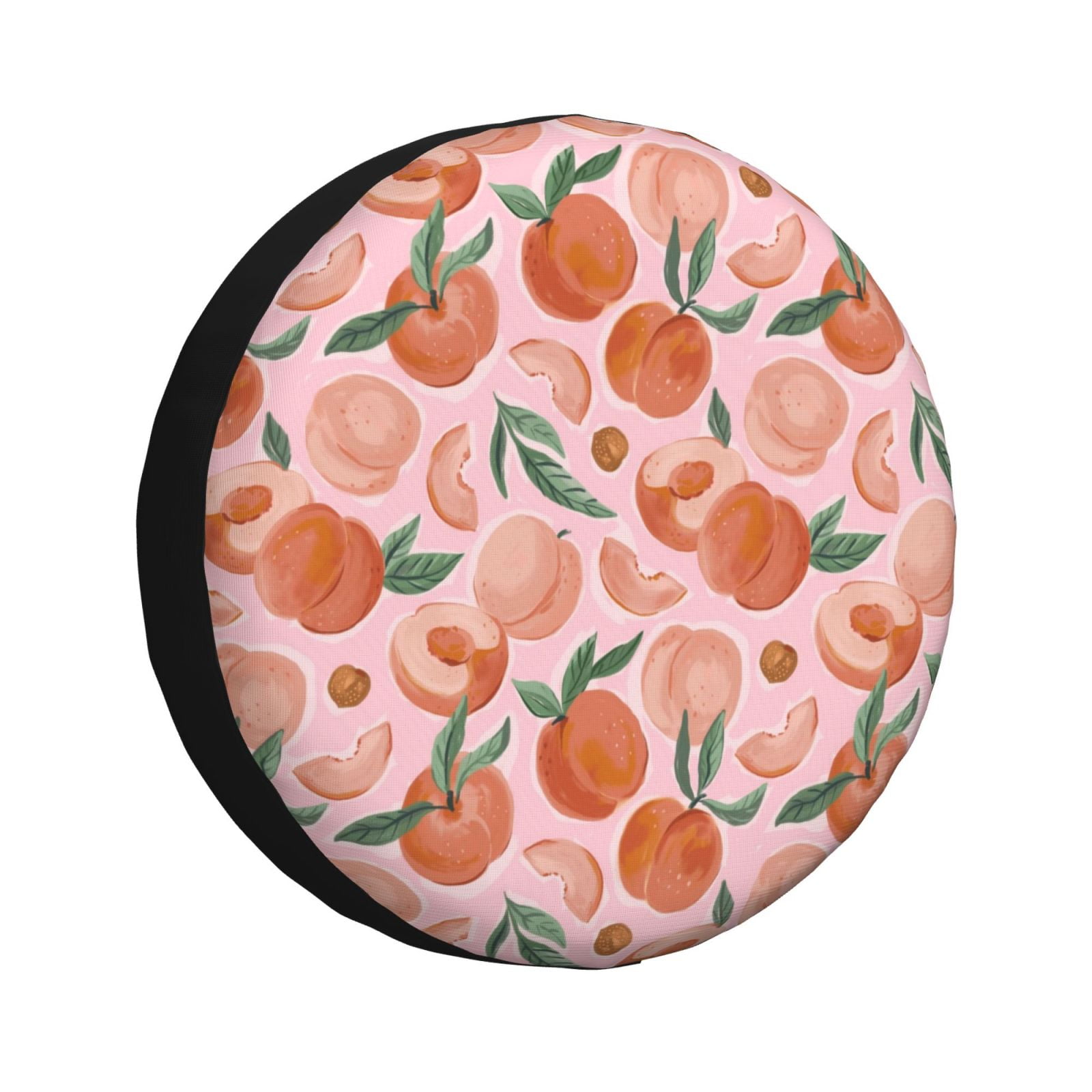 Luyuia Painting Peach Print Waterproof Leather Tire Cover, Durable ...