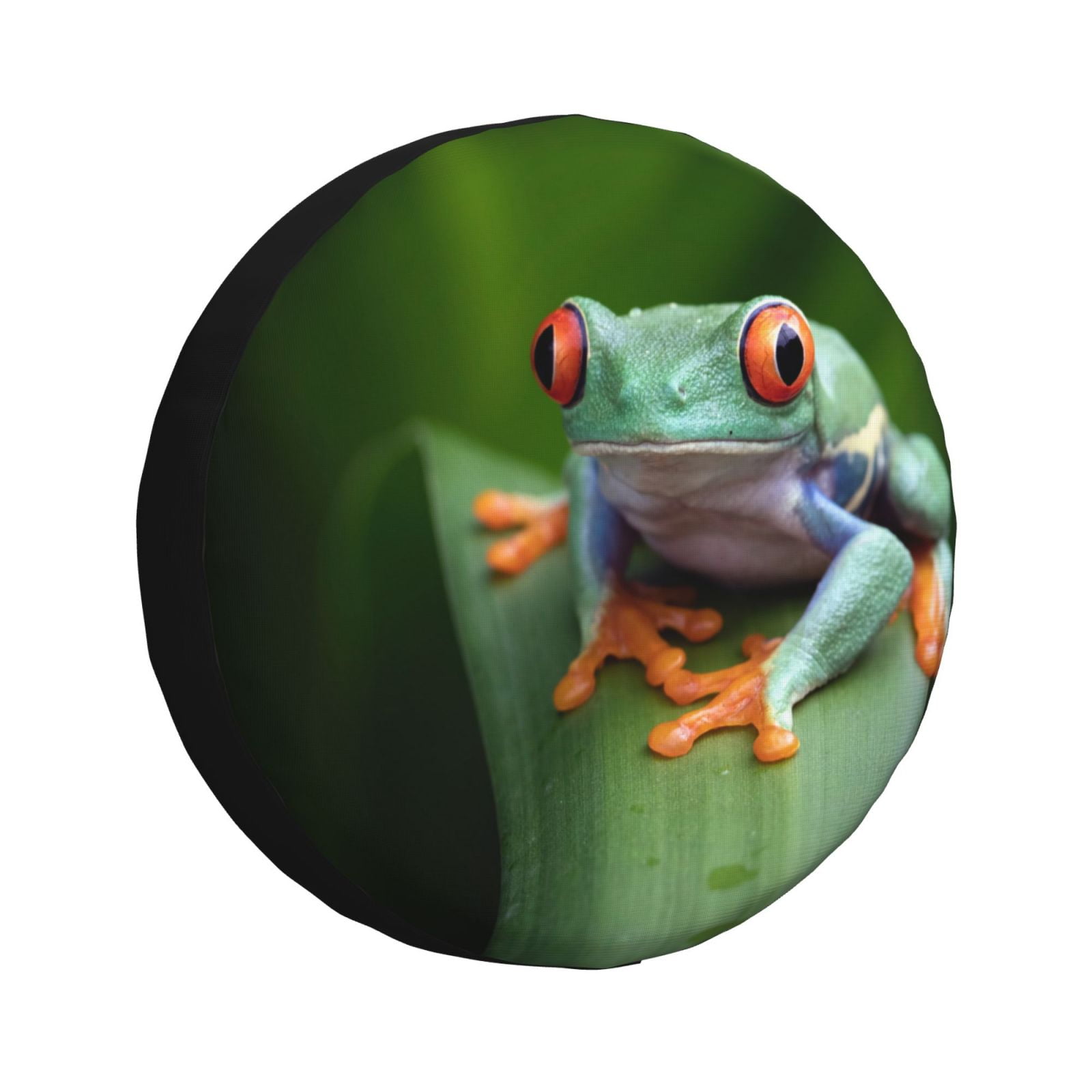 Luyuia Red-Eyed Tree Frog Print Waterproof Leather Tire Cover, Durable ...
