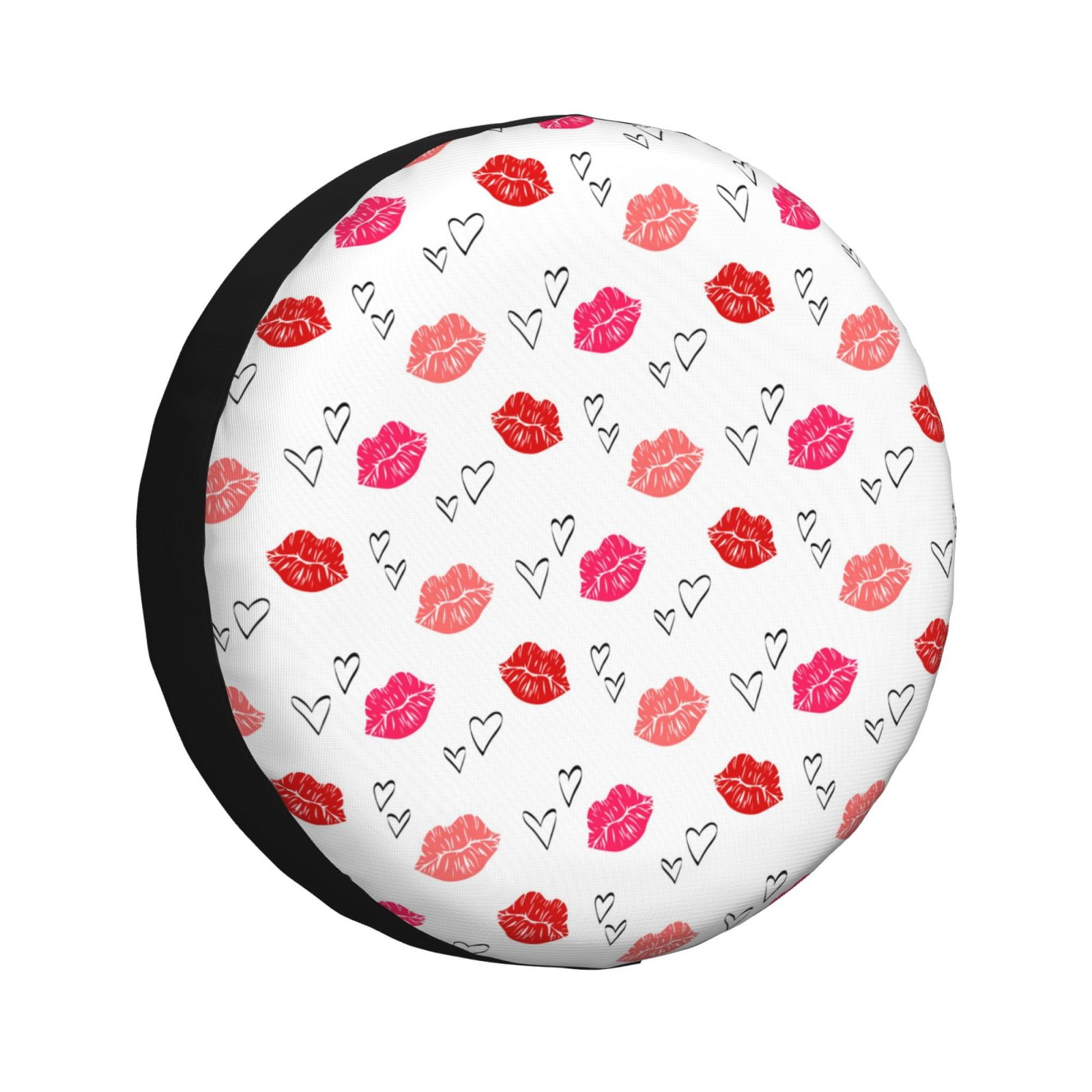 Luyuia Red Lips 1 Print Waterproof Leather Tire Cover, Durable Wheel ...