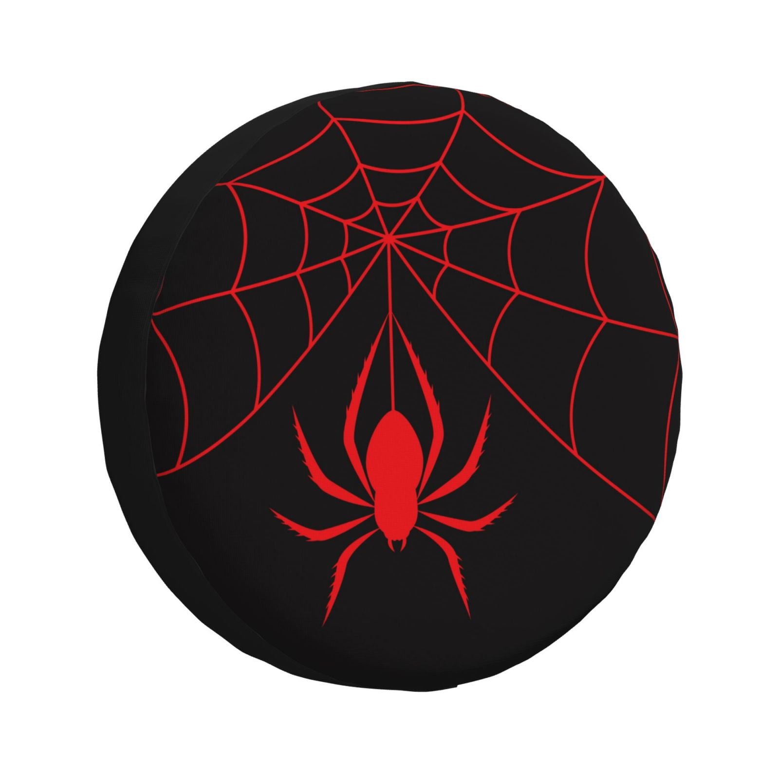 Luyuia Red Spider Print Waterproof Leather Tire Cover, Durable Wheel ...