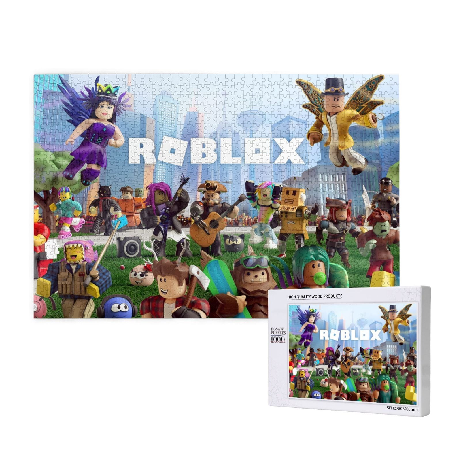 Luyuia Roblox Print 1000-Piece Printed Picture Puzzle, Horizontal ...