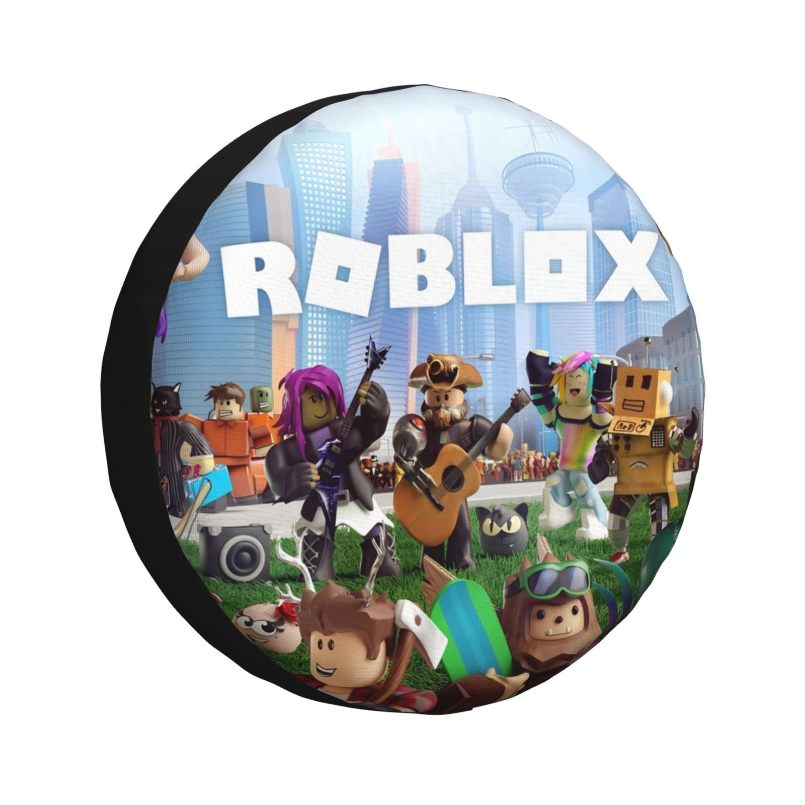 Luyuia Roblox Print Waterproof Leather Tire Cover, Durable Wheel ...
