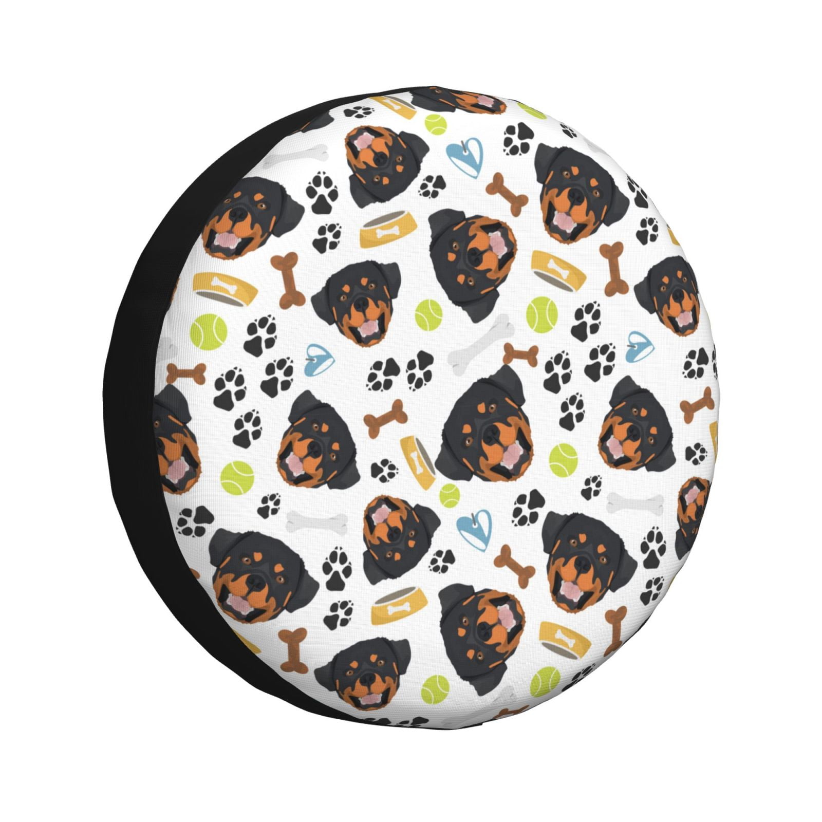 Luyuia Rottweiler Print Waterproof Leather Tire Cover, Durable Wheel ...