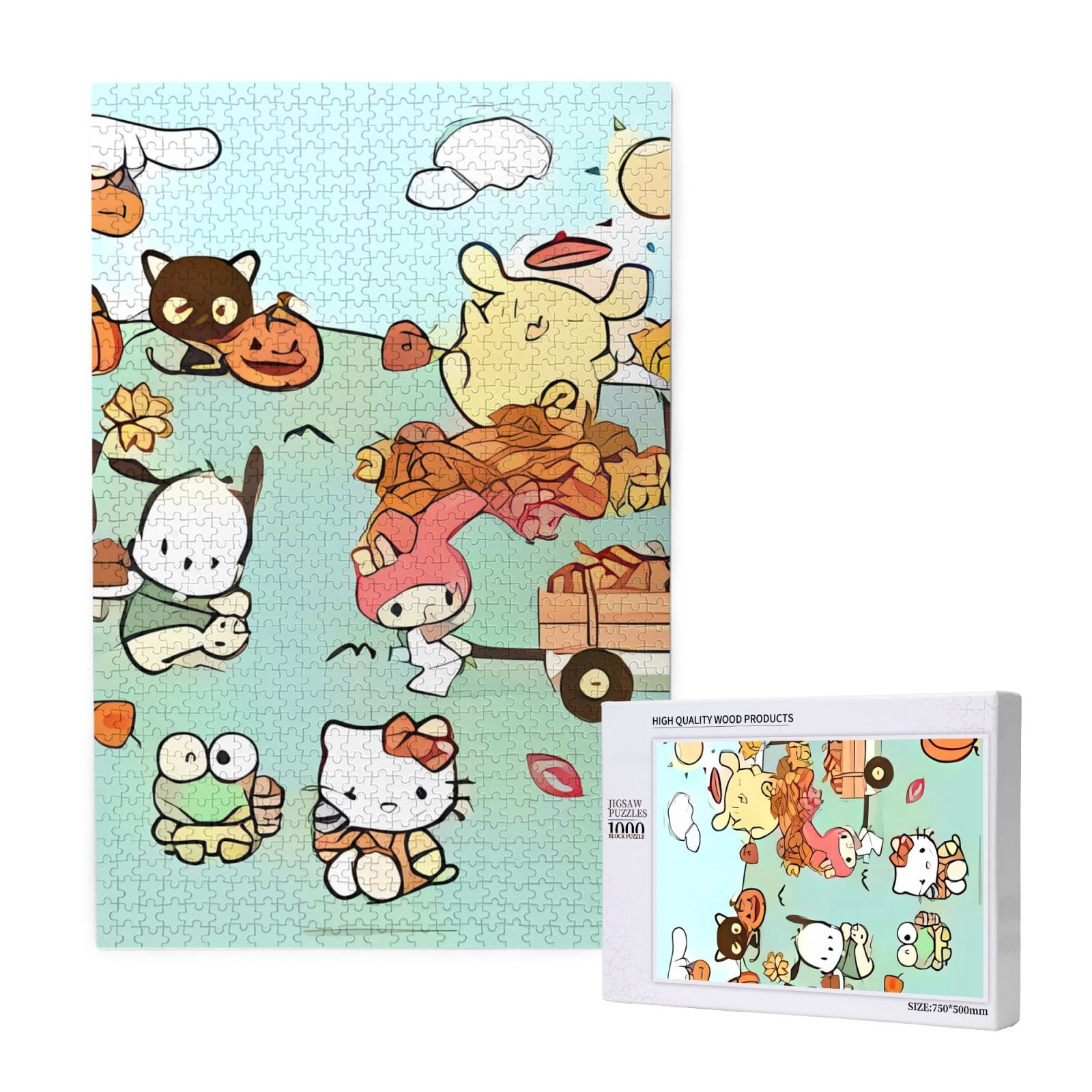 Luyuia Sanrio 1000-Piece Printed Jigsaw Puzzle, Vertical Design, Brain ...