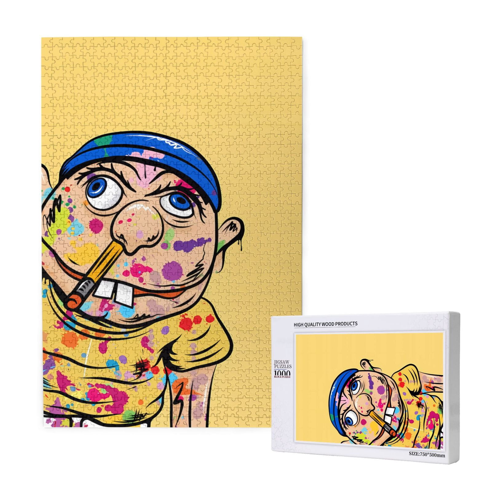 Luyuia Sml Jeffy 1000-Piece Printed Jigsaw Puzzle, Vertical Design ...