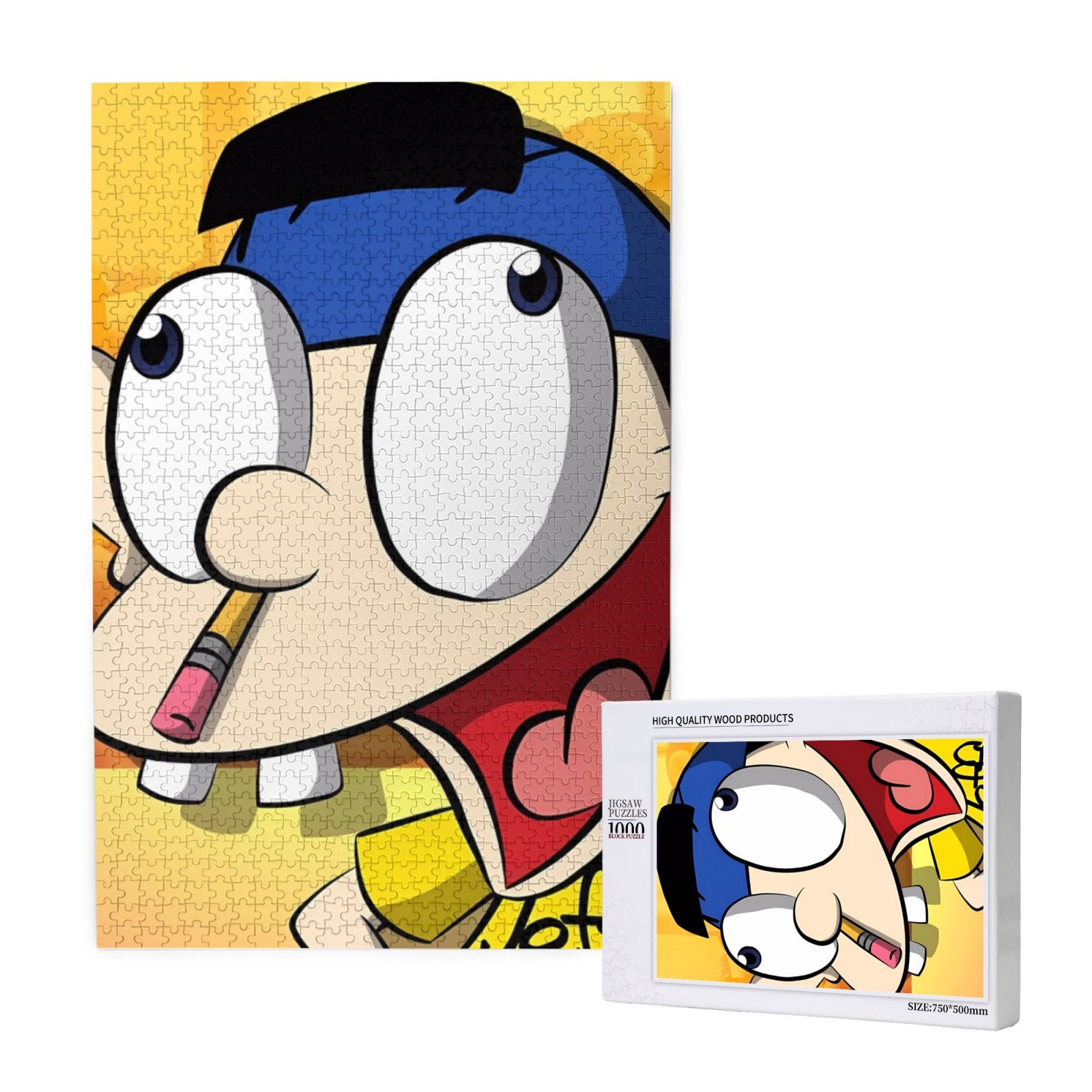 Luyuia Sml Jeffy 1000-Piece Printed Jigsaw Puzzle, Vertical Design ...