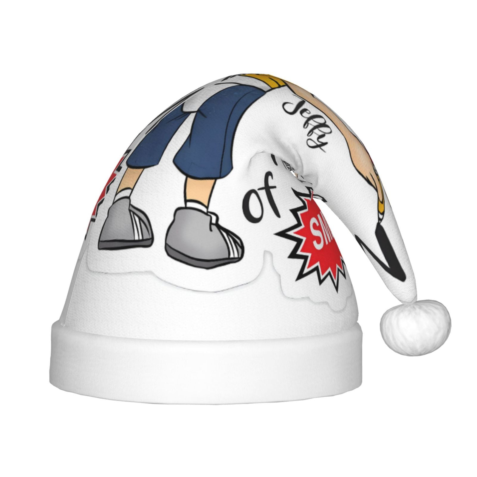 Luyuia Sml Jeffy Print Kids' Christmas Beanie Hat, Santa Tree Design ...