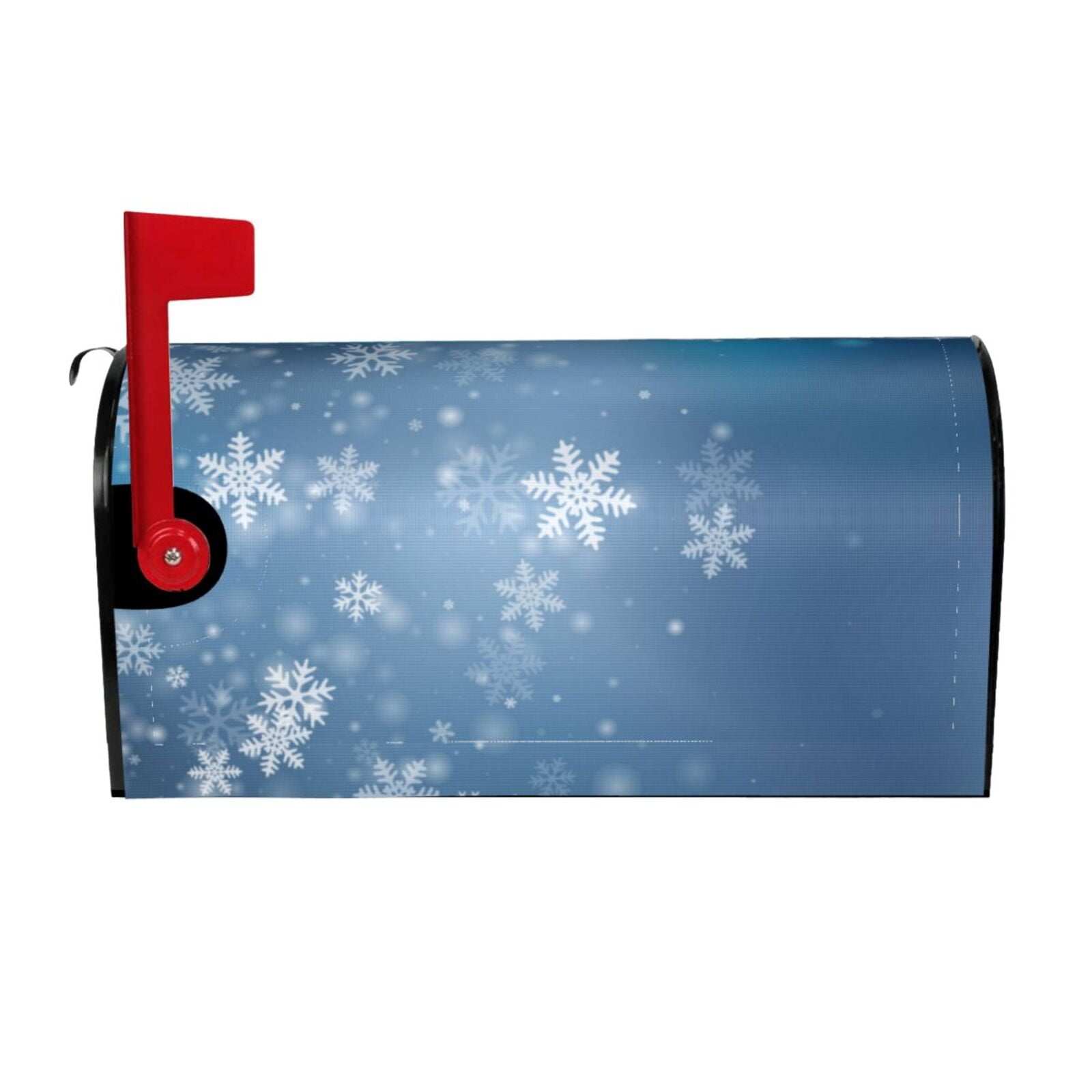 Luyuia Snowflakes1 Print Magnetic Winter Mailbox Cover, Decorative ...