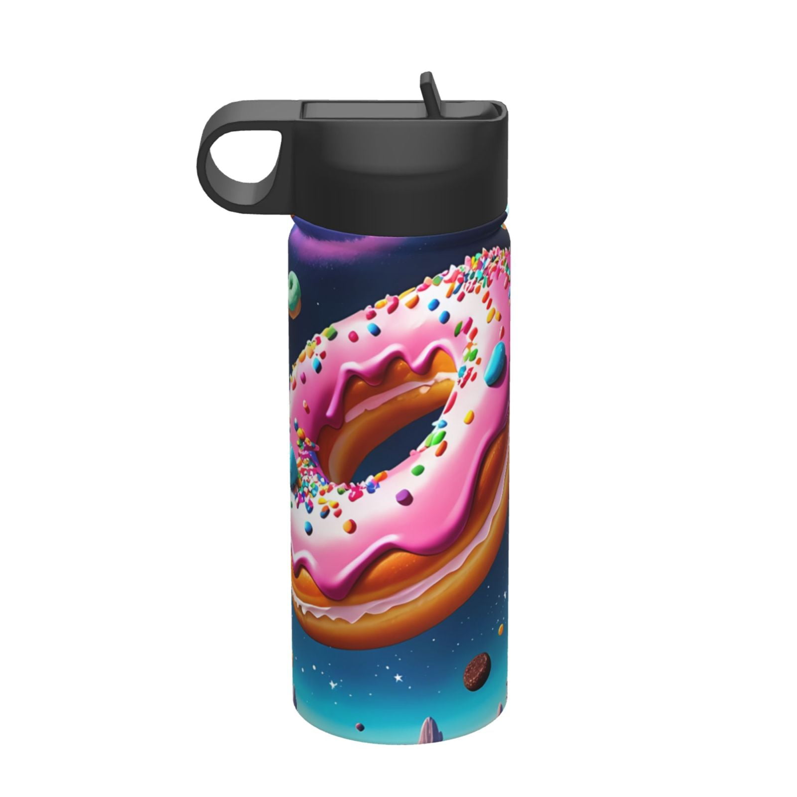 Luyuia Starry Sky Pine Tree Donut Print 18oz Sports Insulated Kettle ...