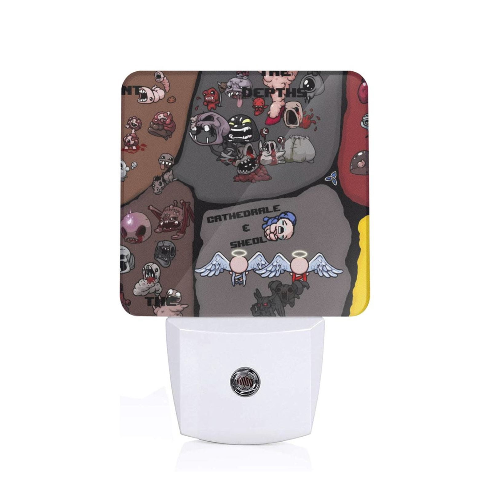Luyuia The Binding of Isaac Print Plug-in LED Night Light with Auto ...