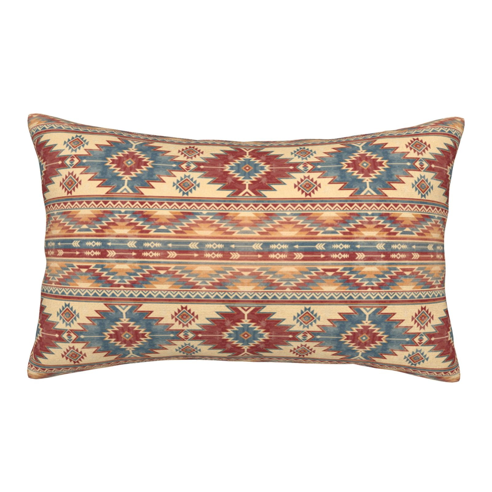 Luyuia Traditional Tribal Aztec Print Double Sided Pillow Case for ...