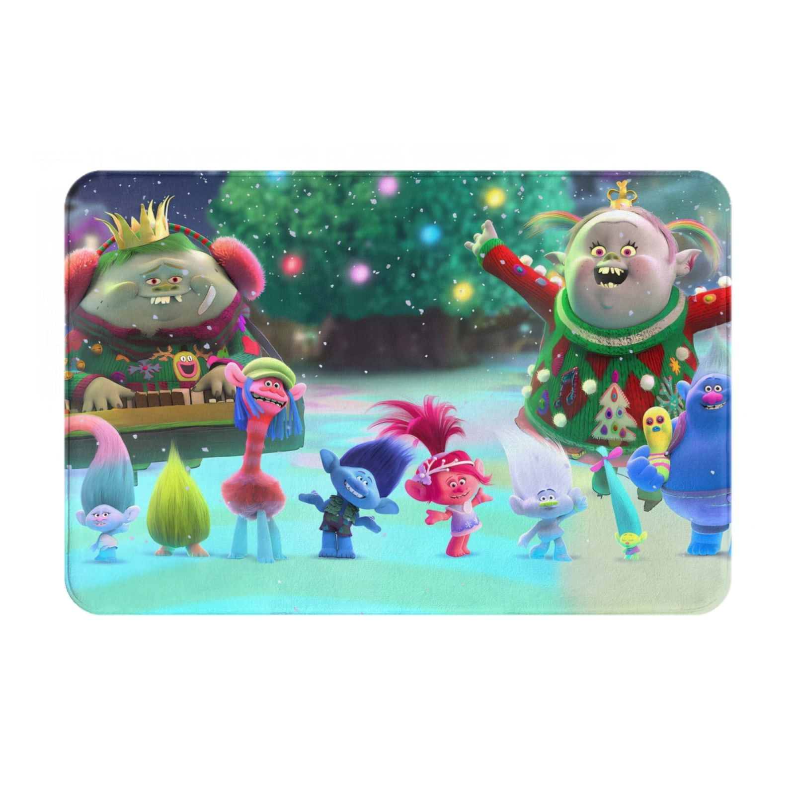 Luyuia Trolls Band Together Print Anti-Slip Doormat, Soft Plush Floor ...
