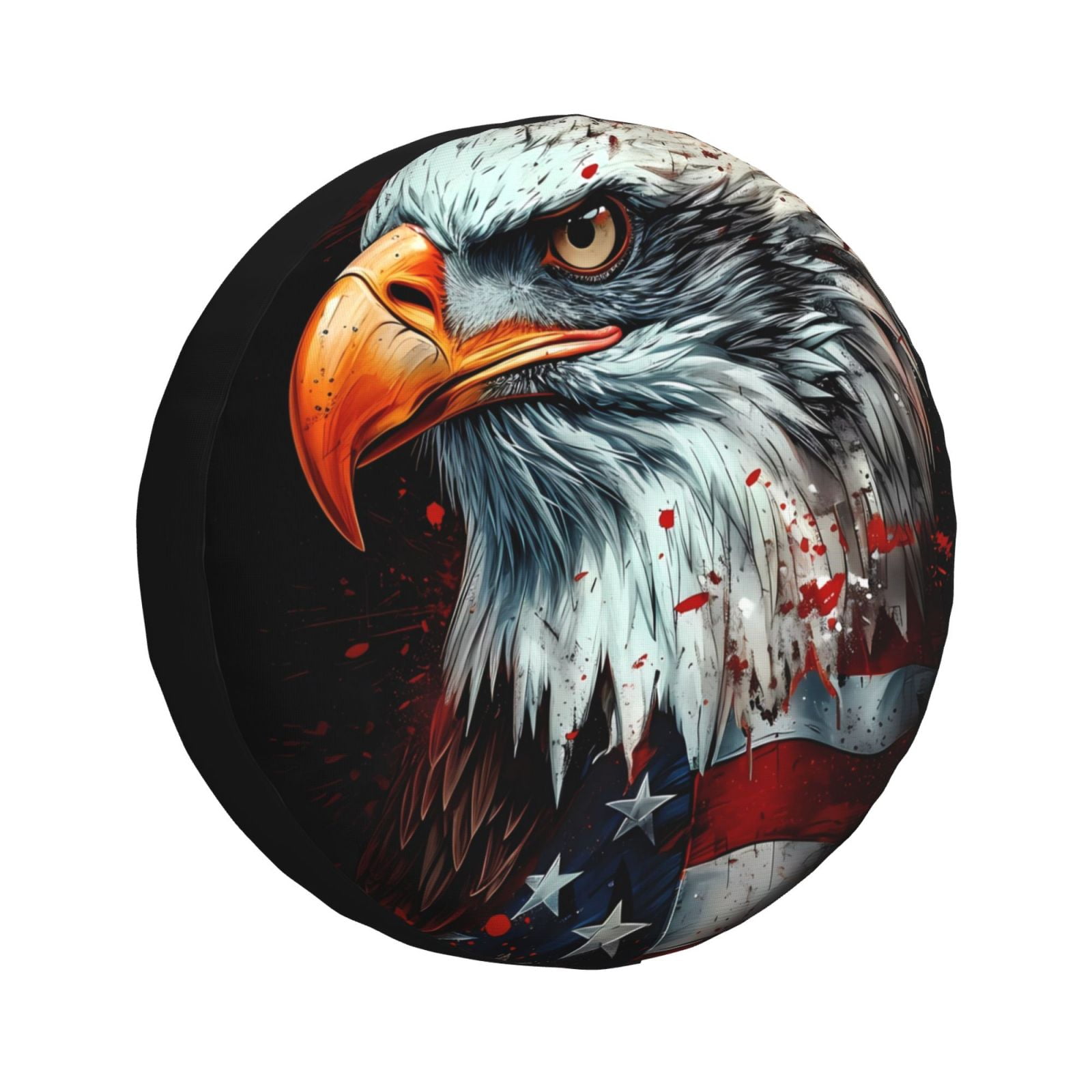 Luyuia USA Bald Eagle Print Waterproof Leather Tire Cover, Durable ...