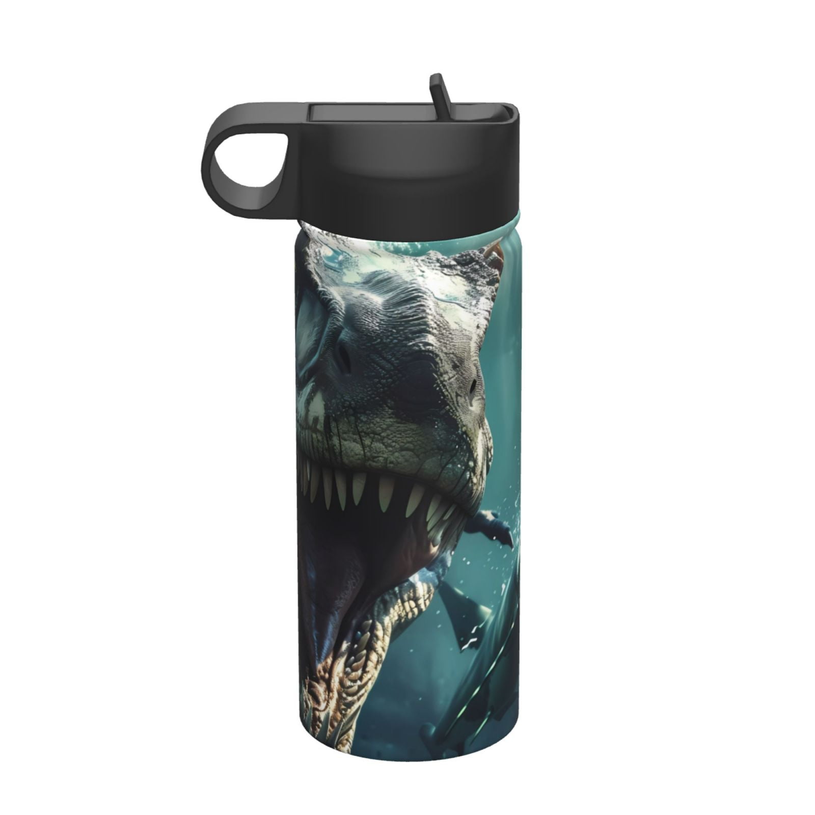 Luyuia Underwater Dinosaur Shark Print 18oz Sports Insulated Kettle ...