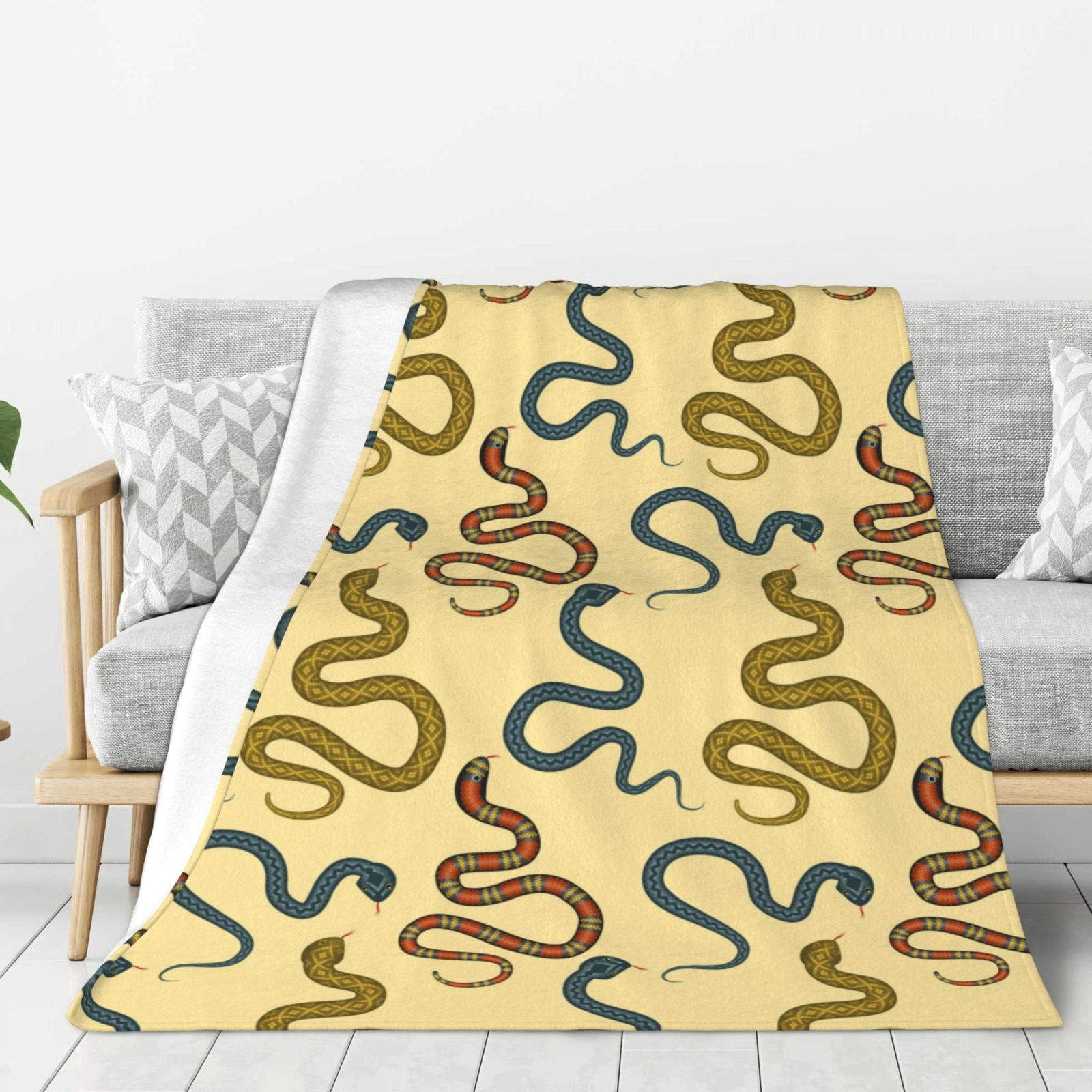 Luyuia Various Snake Pattern Soft Throw Blanket Flannel Fleece ...