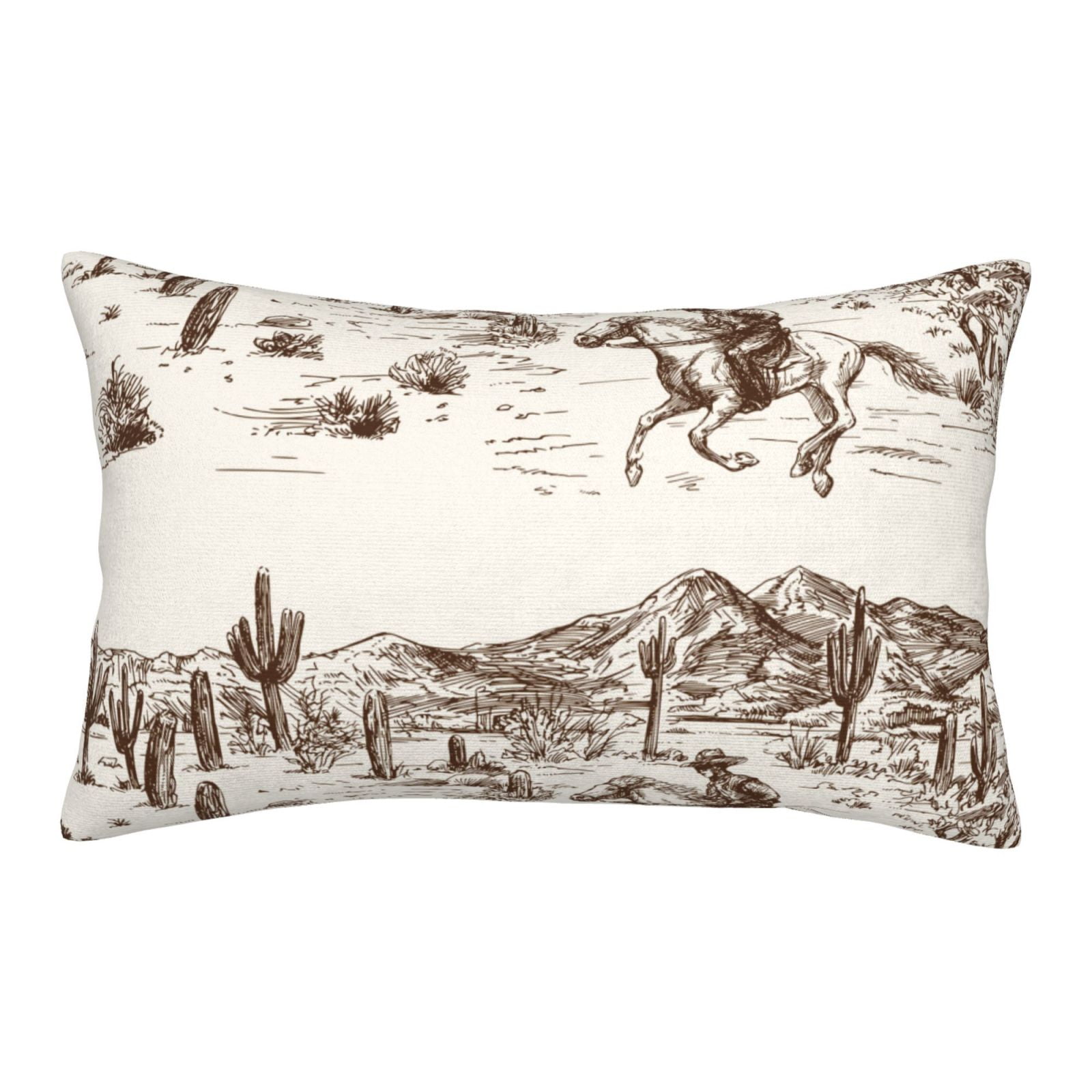 Luyuia Western Desert Cowboys3 Print Double Sided Pillow Case for ...