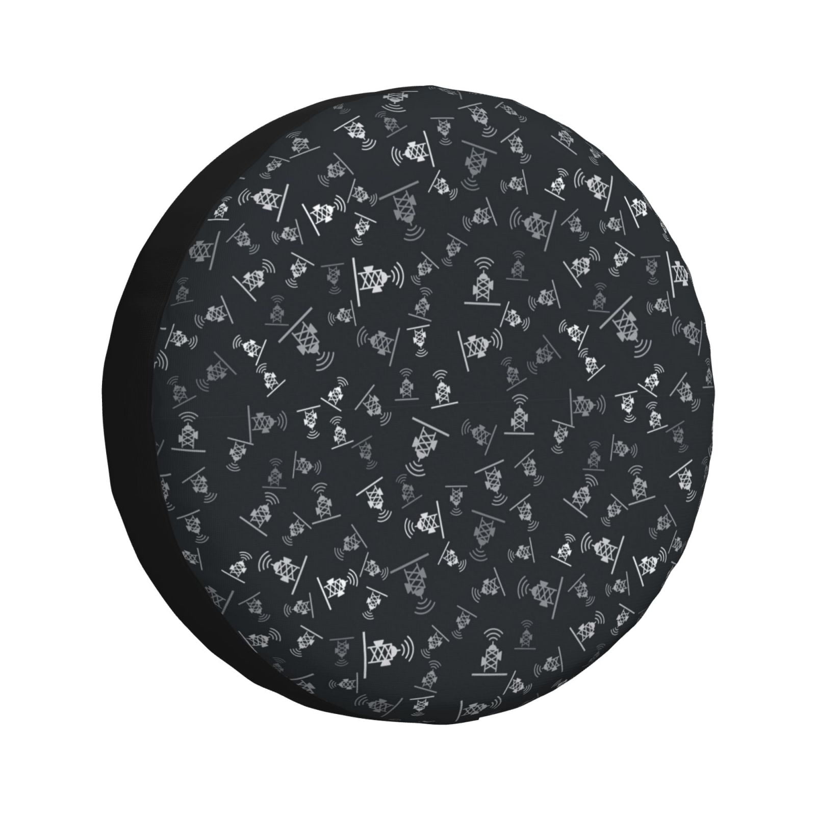 Luyuia Wireless Antenna Icon Print Waterproof Leather Tire Cover ...