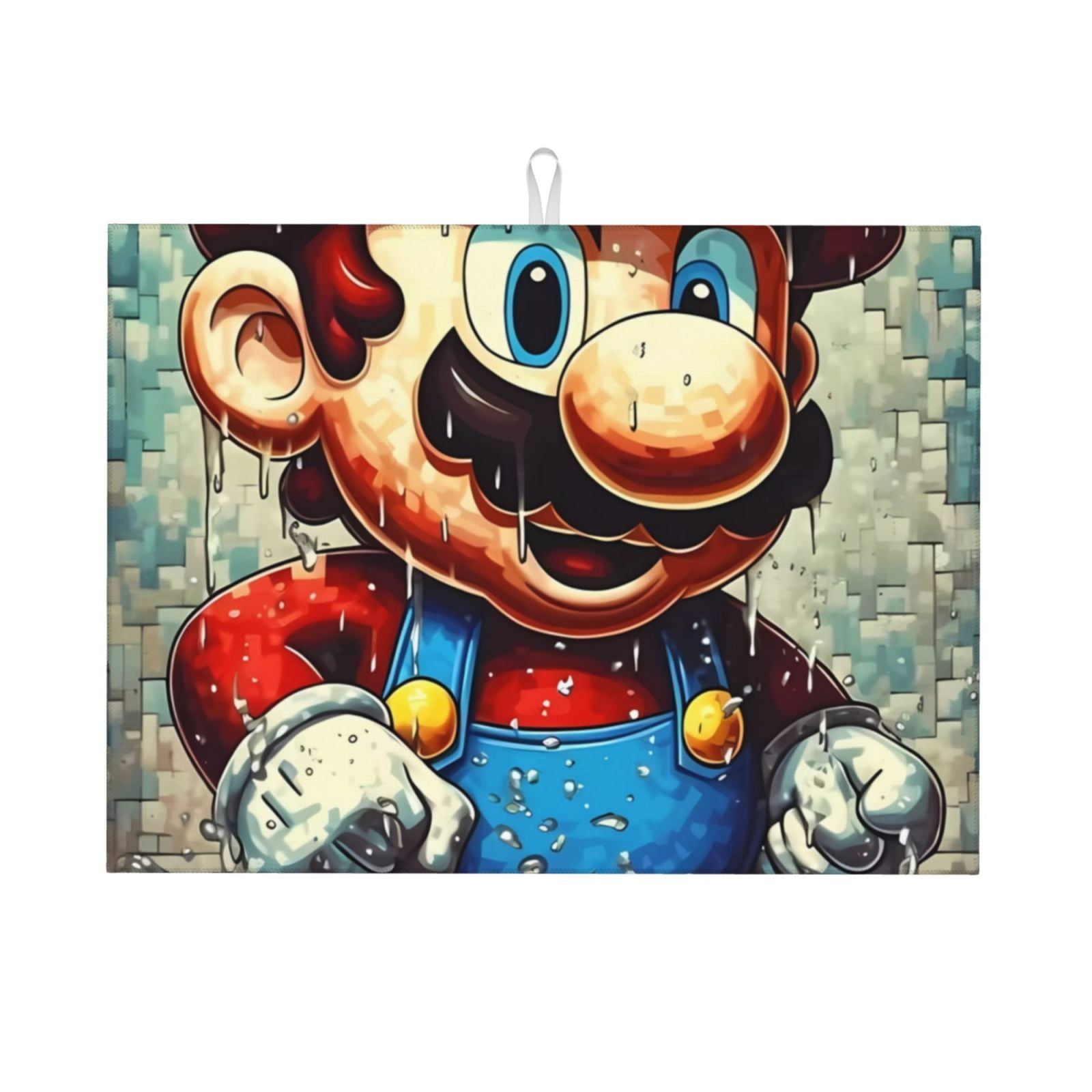 Luyuia design Name Print Dish Drying Mat for Kitchen Ultra Absorbent ...