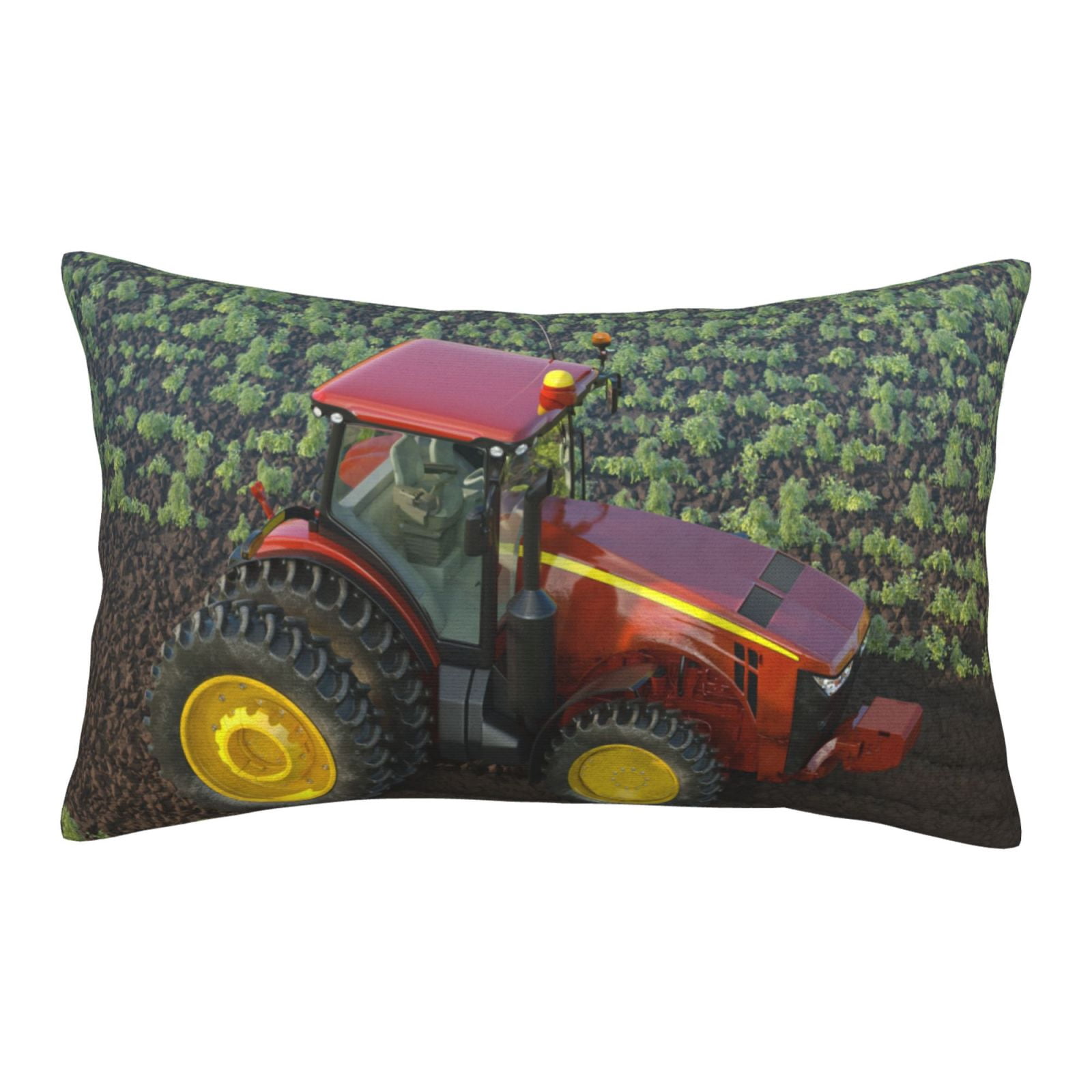 Luyuia farm tractor Print Double Sided Pillow Case for Bedroom Sofa Car ...