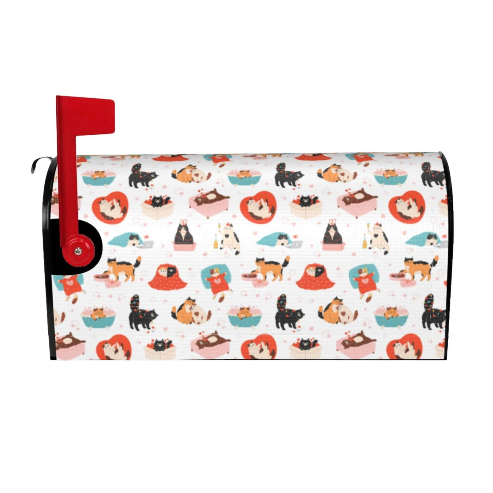 Luyuia funny cats celebrating Valentine's Day Print Magnetic Winter ...